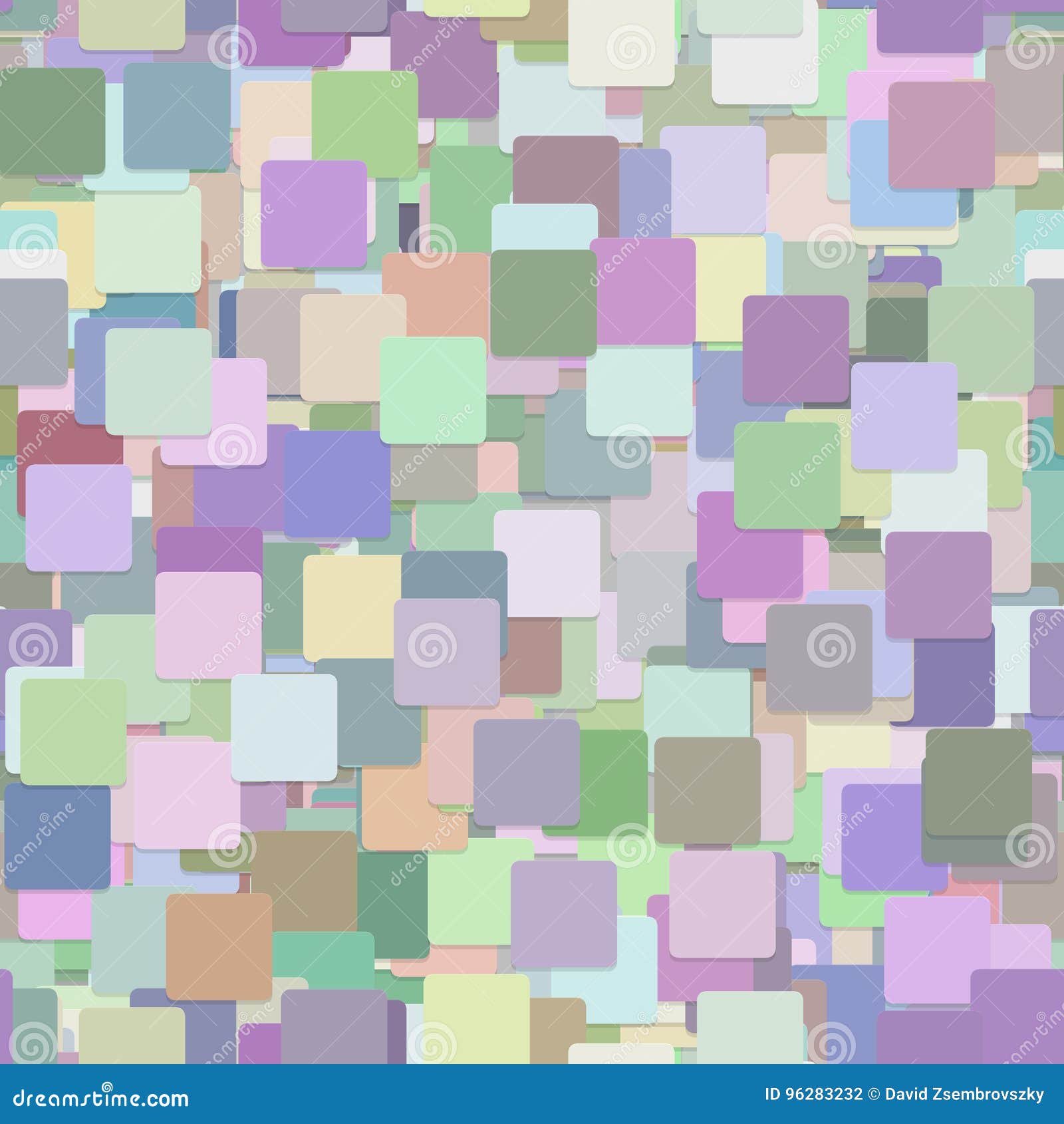 Seamless Chaotic Square Background Pattern - Vector Illustration from ...