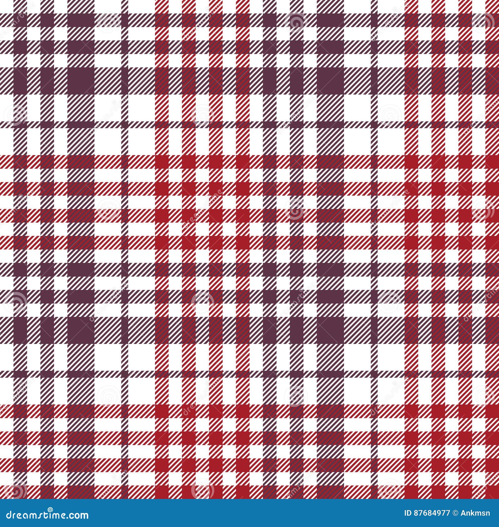 Seamless Check Fabric Texture Tablecloth Pattern Stock Vector ...