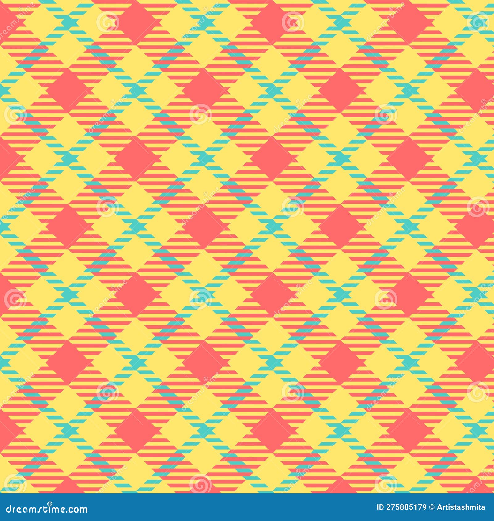 Checked Plaid Pattern Design Stock Illustration - Illustration of ...