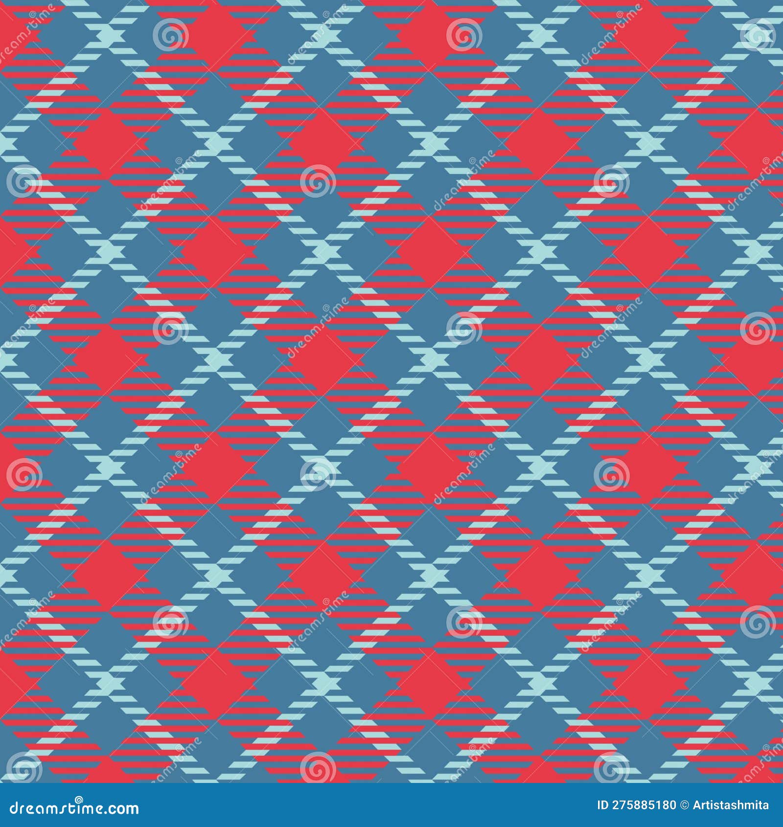 Checked Plaid Pattern Design Stock Illustration - Illustration of cloth ...