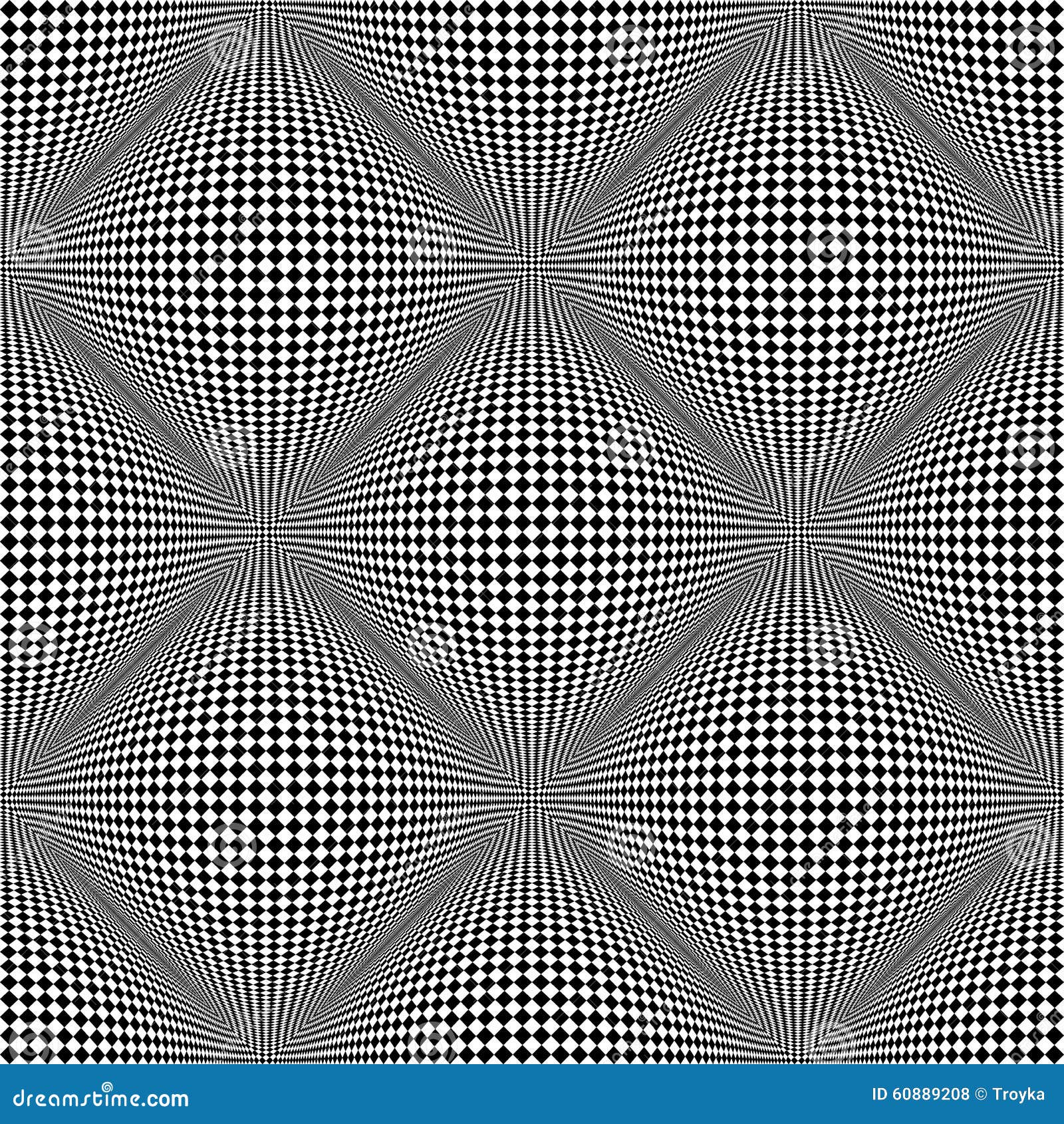 Seamless Checked Pattern. 3D Optical Illusion Stock Vector ...