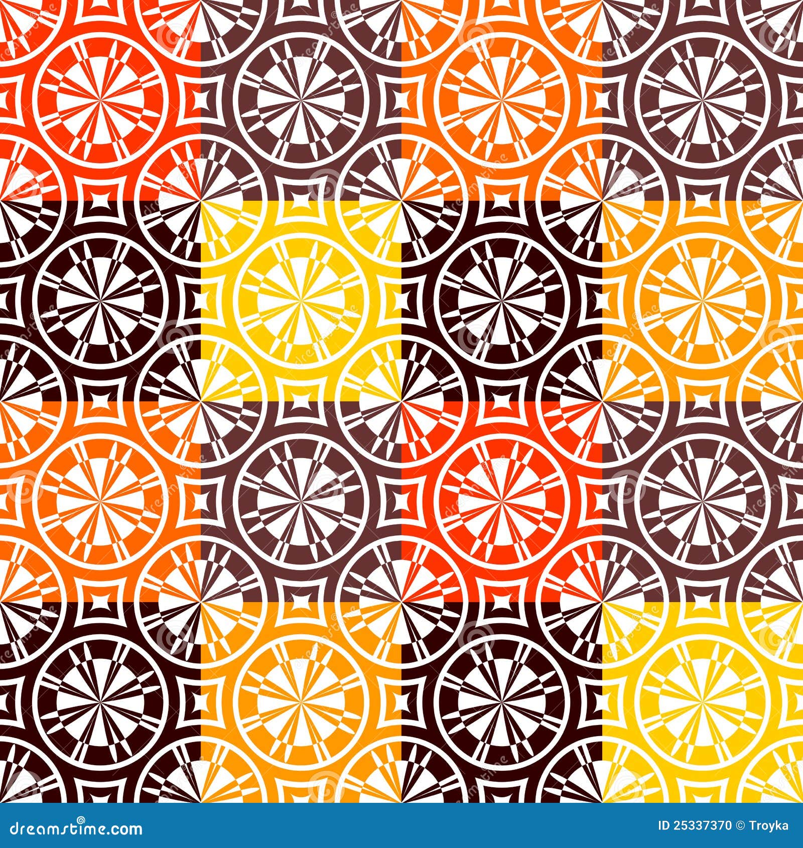 Seamless Checked Pattern in Warm Colors. Stock Vector - Illustration of ...