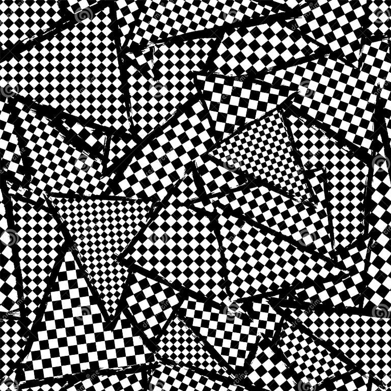 Seamless Checker Pattern Background Stock Vector - Illustration of ...