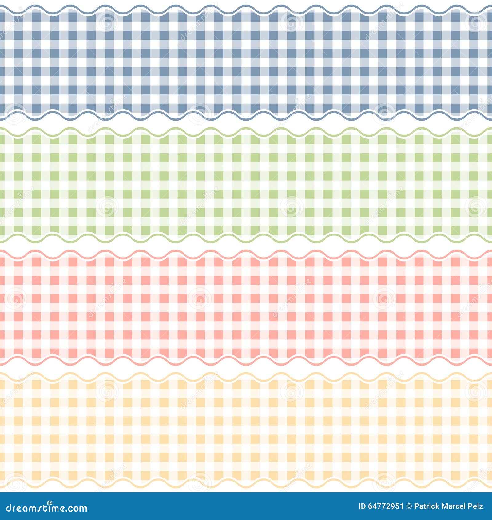 Seamless checkered banners stock vector. Illustration of blue - 64772951