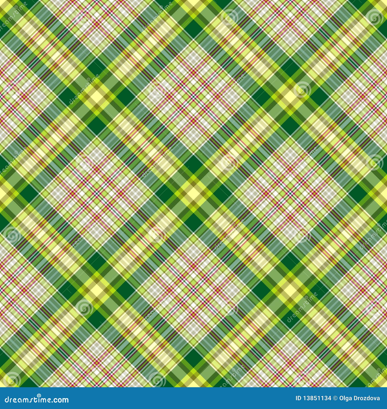 Checkered Diagonal Fabric Texture Seamless Pattern Vector Illustration ...