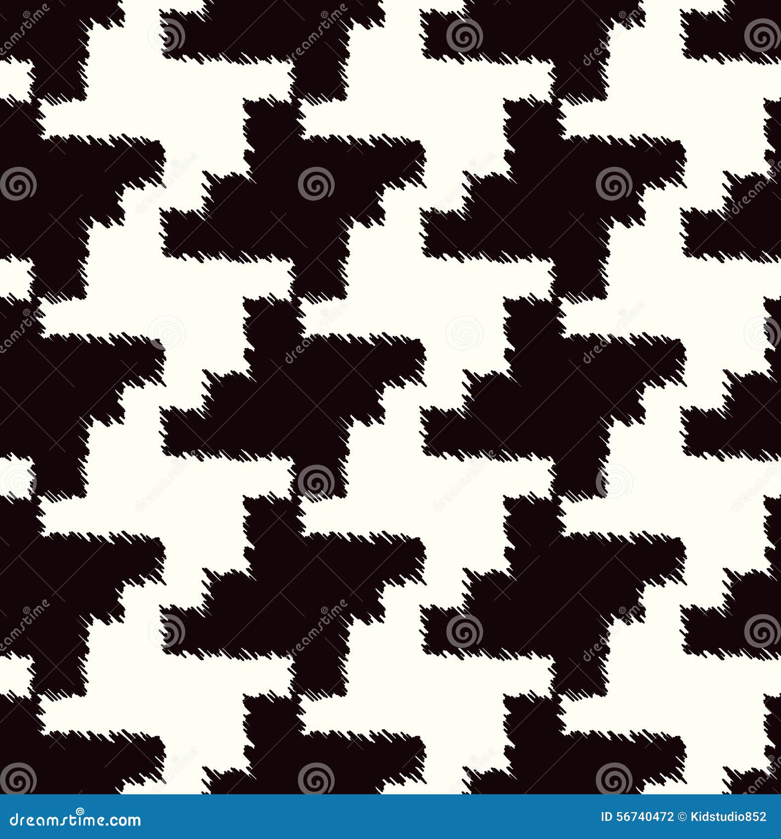 Seamless Checkered Fabric Pattern Stock Vector - Illustration of check ...