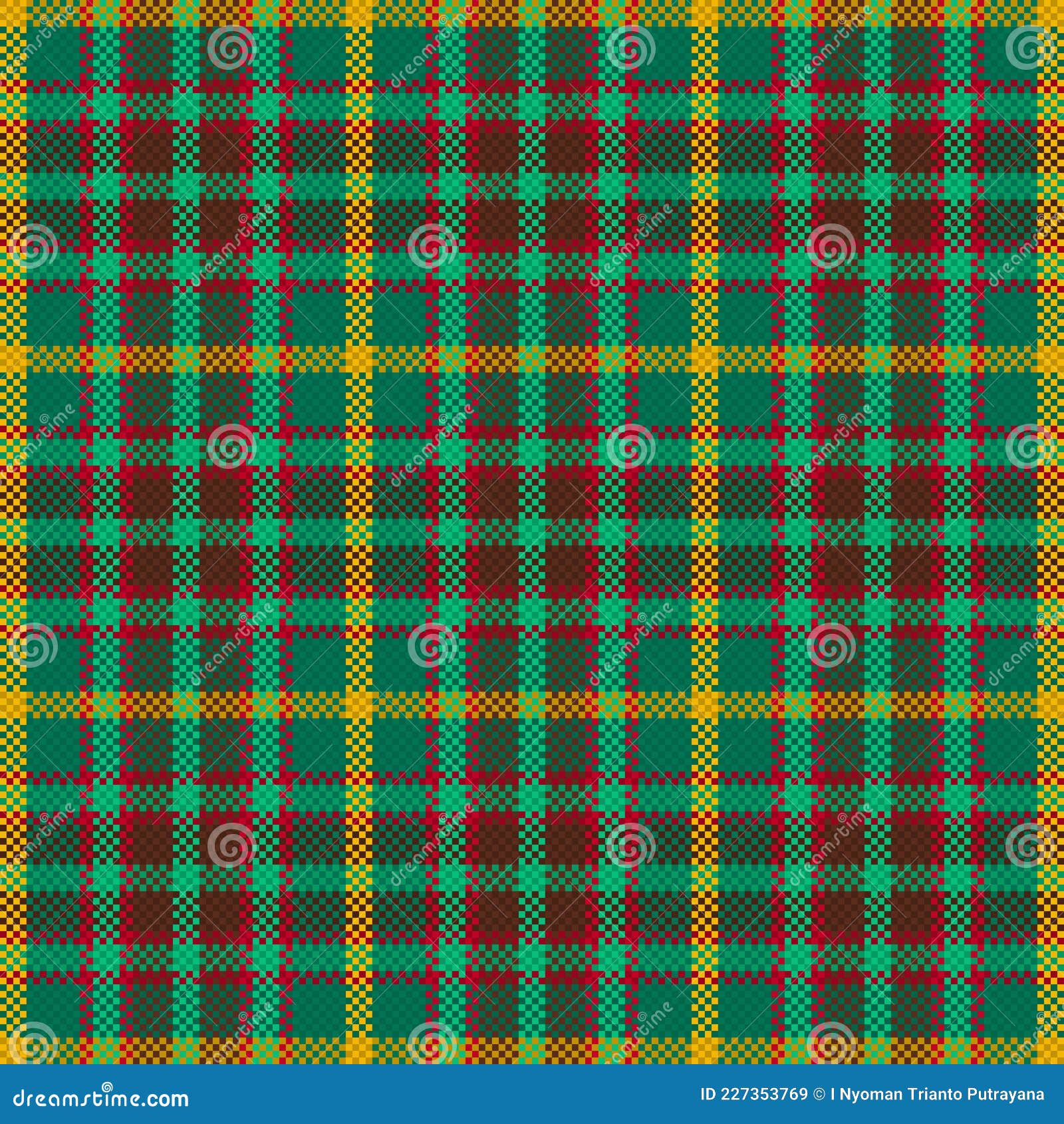 Seamless Checkered Pattern Background. Fabric Texture Stock Vector ...