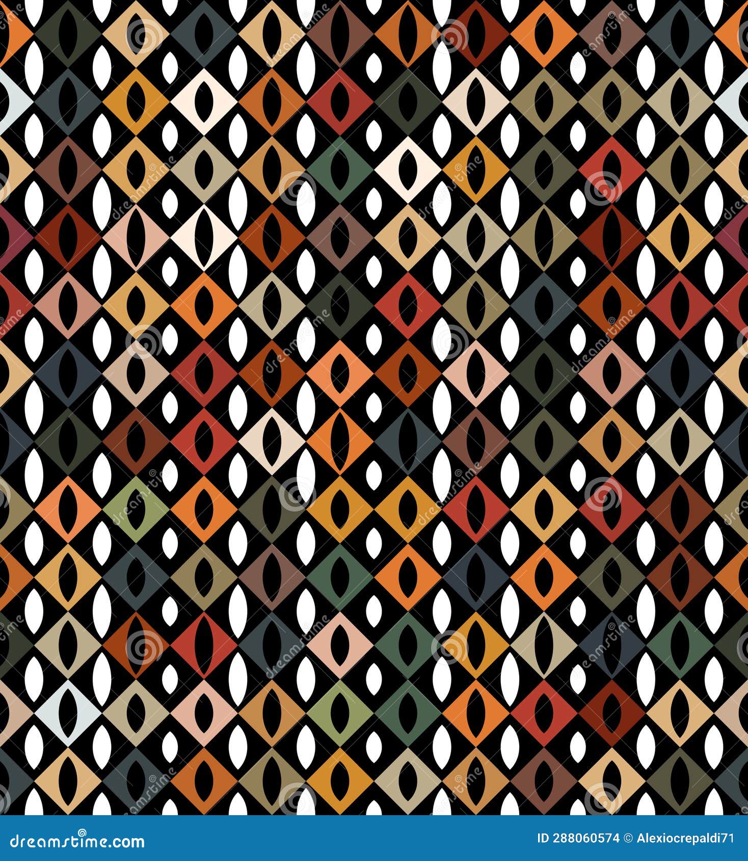 Seamless Checkered Pattern with Small Multicolor Squares and Vertical ...