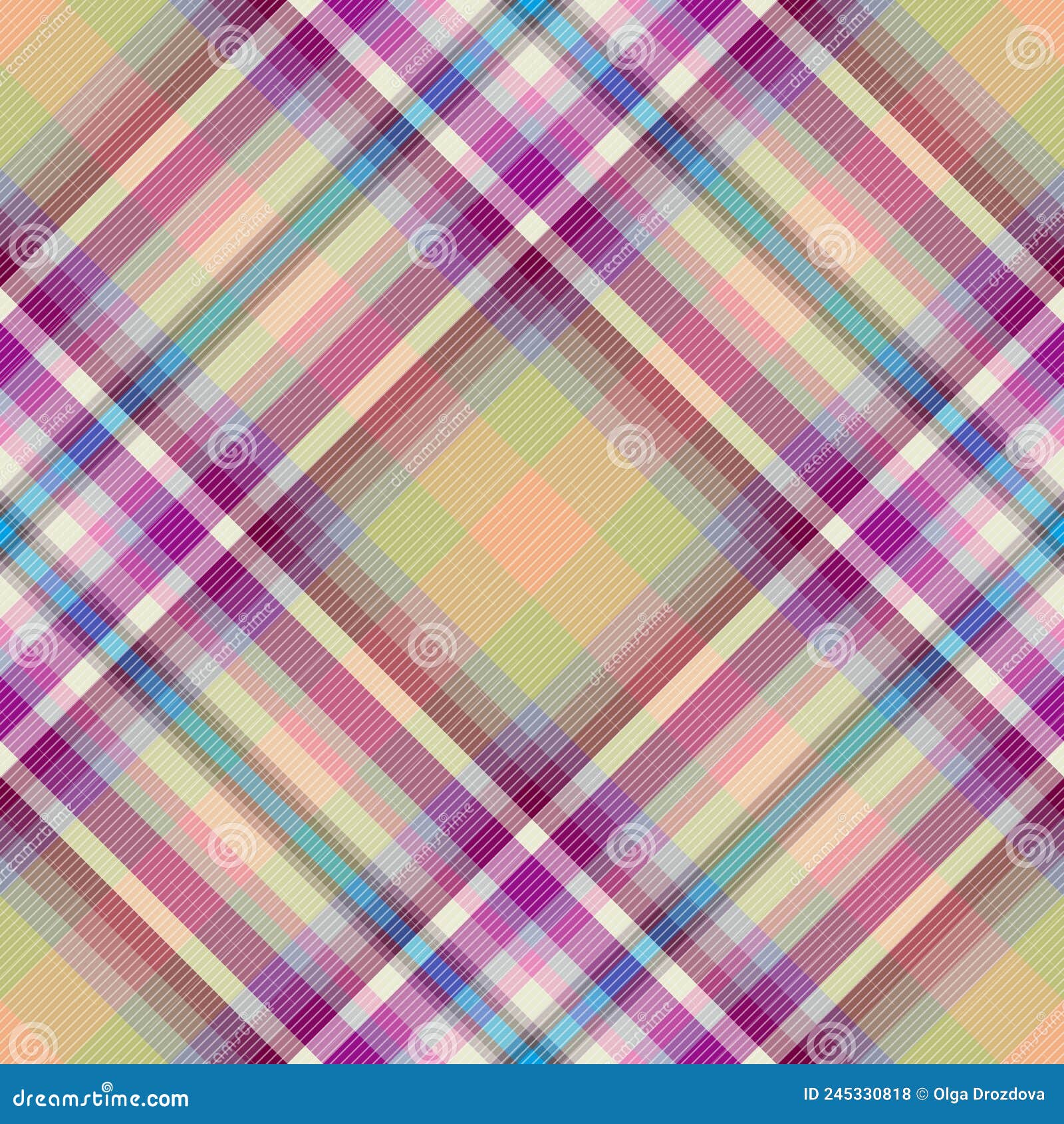 Seamless Checkered Pattern with Strips Stock Illustration ...