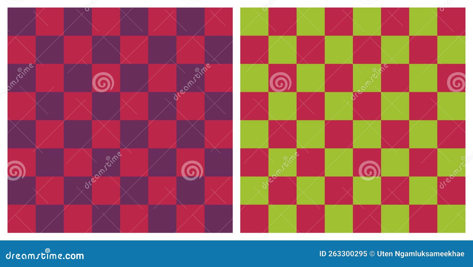 Seamless Checkered Pattern Viva Magenta Background -3 Stock Vector ...
