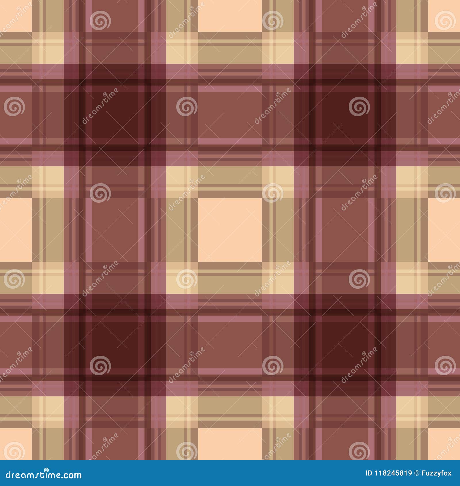 Seamless Checkered Plaid Pattern Stock Illustration - Illustration of ...