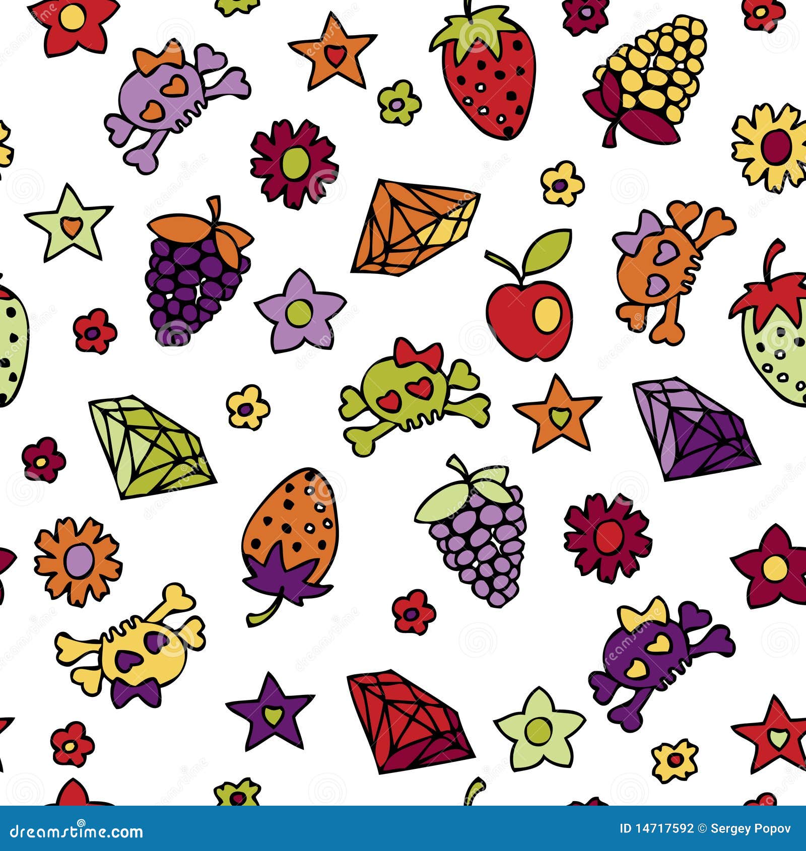 Seamless Cheerful Background Stock Vector - Illustration of painting ...