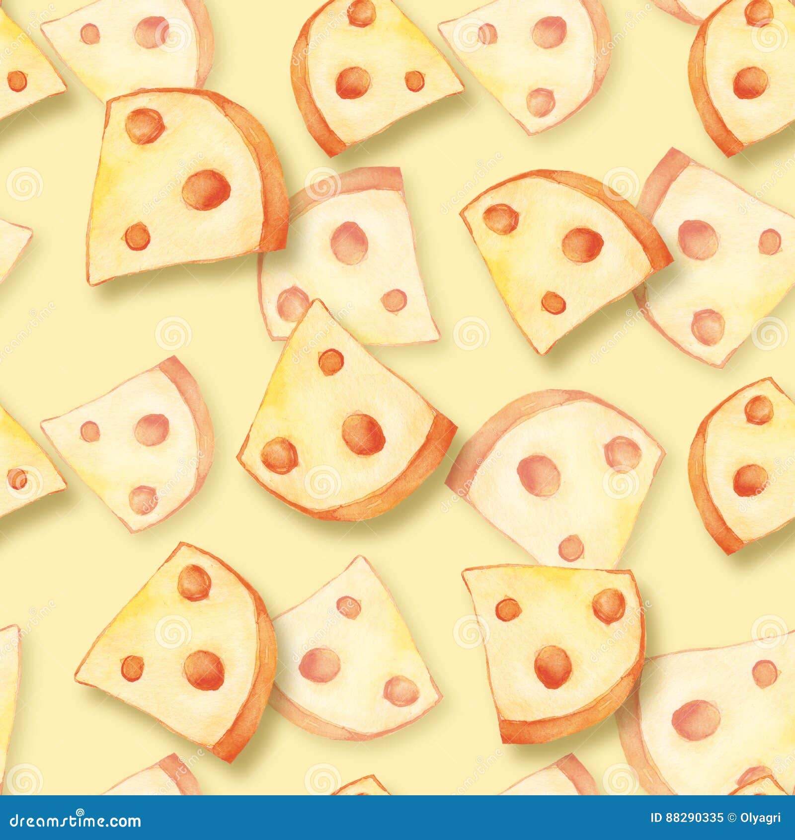 Seamless cheese pattern 4 stock illustration. Illustration of drawn ...