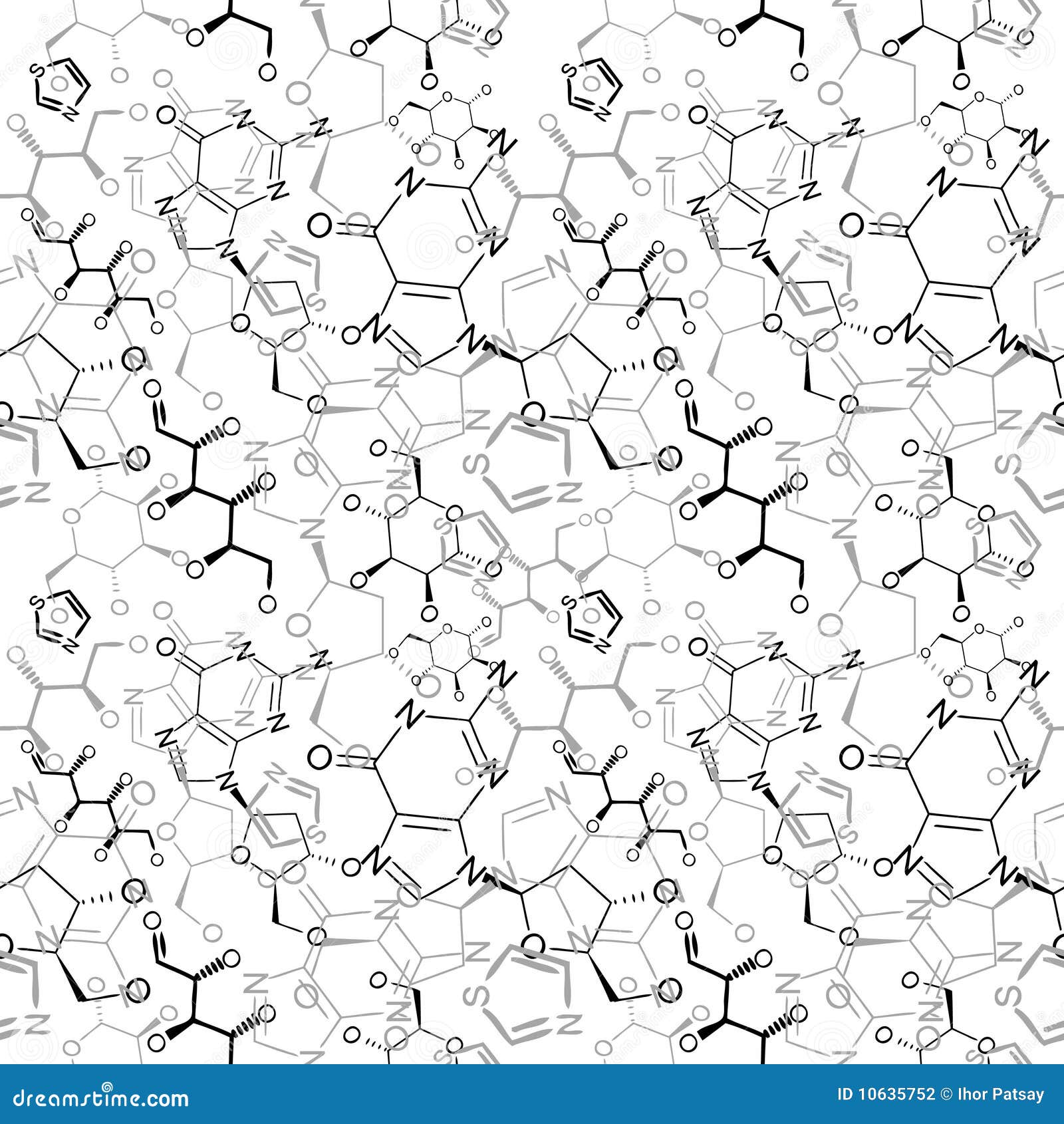 Seamless chemical pattern stock vector. Illustration of education ...