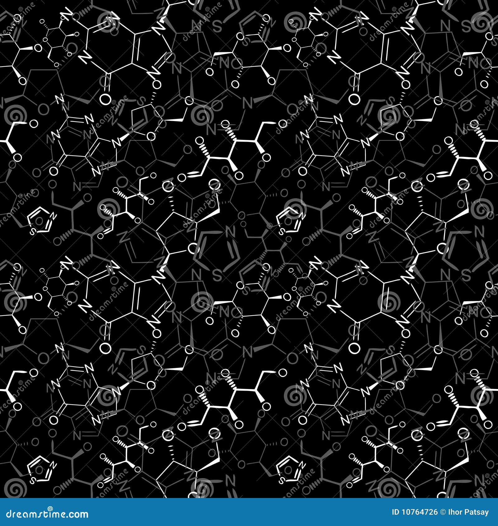 Seamless Chemical Pattern Vector Illustration | CartoonDealer.com #10764726