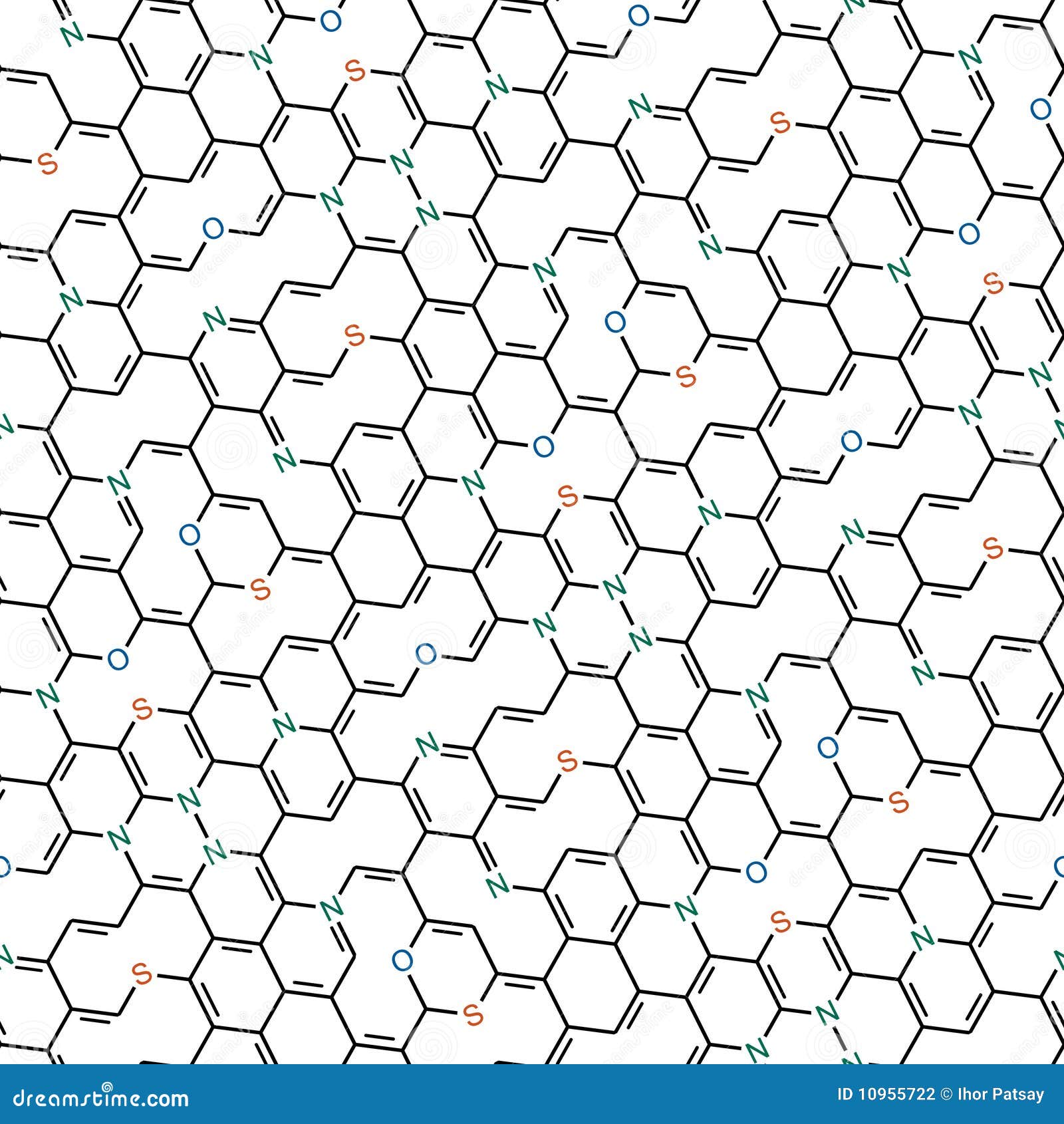 Seamless chemical pattern stock vector. Illustration of hazard - 10955722