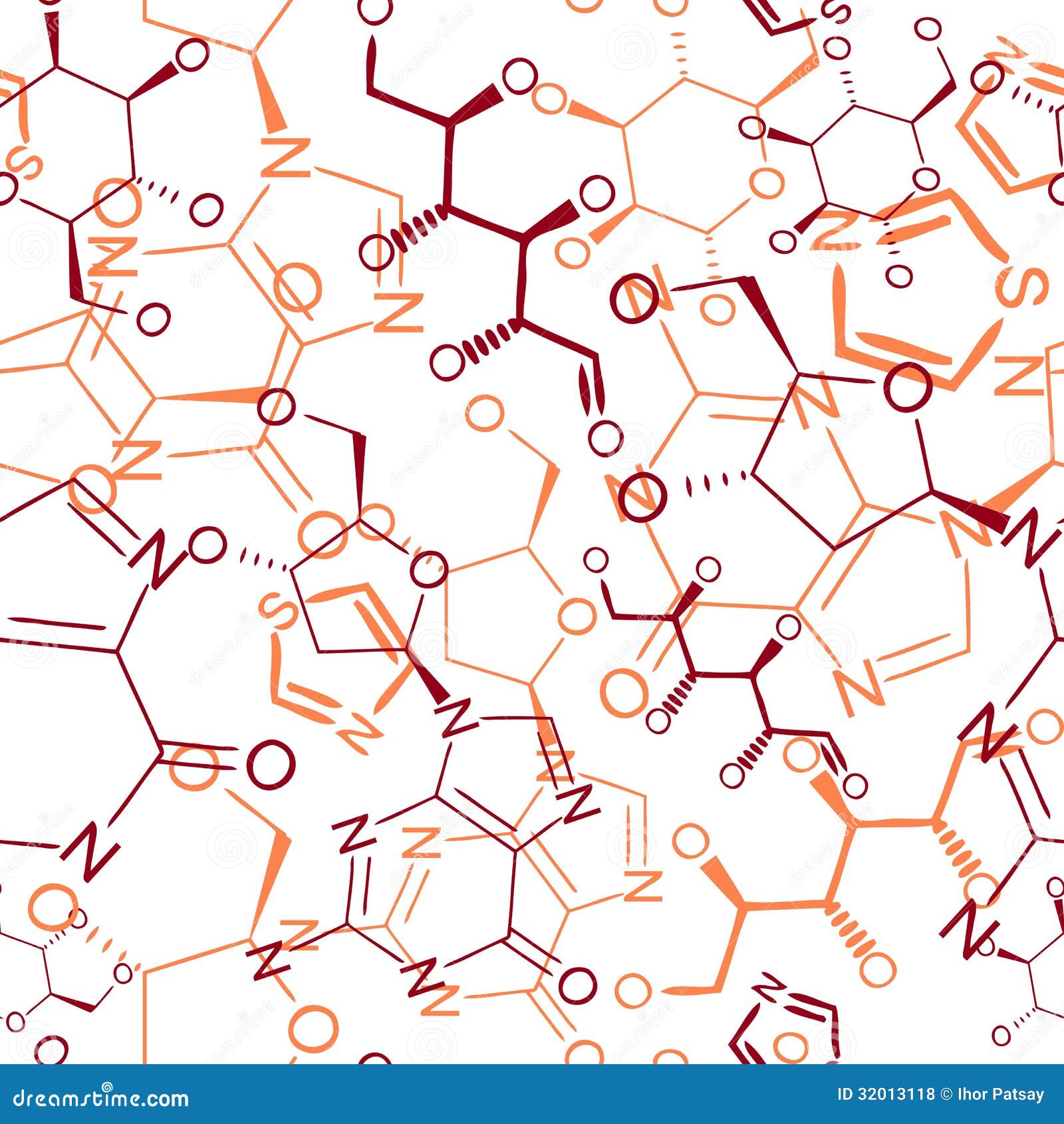 Seamless chemical pattern stock vector. Illustration of chemical - 32013118