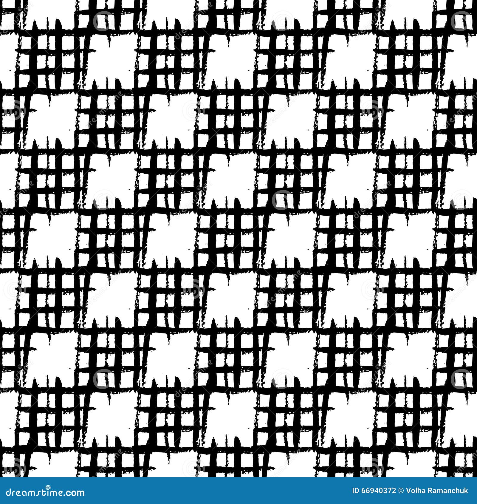 Seamless Chess Pattern. Hand Painted Squares with Rough Edges. Stock ...