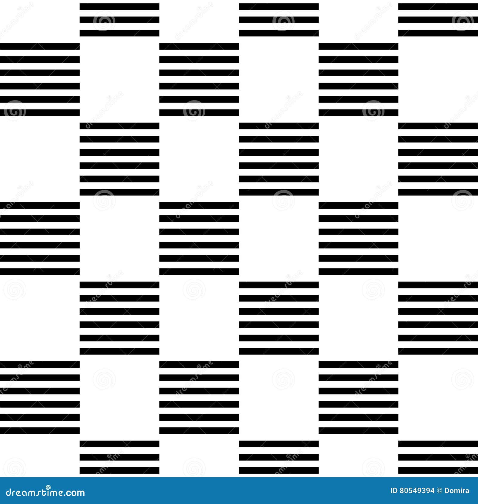 Seamless Chess Pattern. Horizontal Lines Grouped Squares. Endless ...