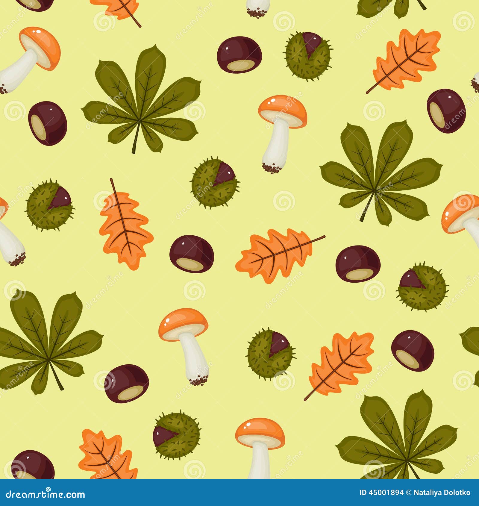 Seamless Chestnuts Wallpaper Stock Vector - Illustration of background ...
