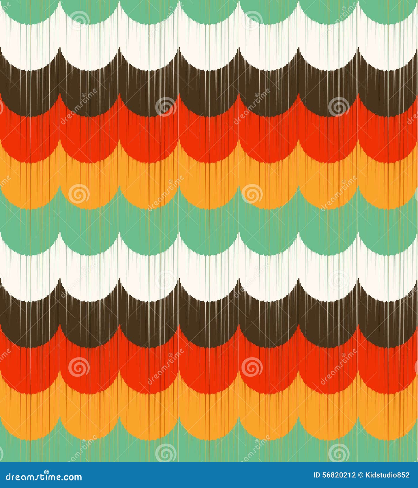 Seamless Chevron Ocean Wave Background Stock Vector - Illustration of ...