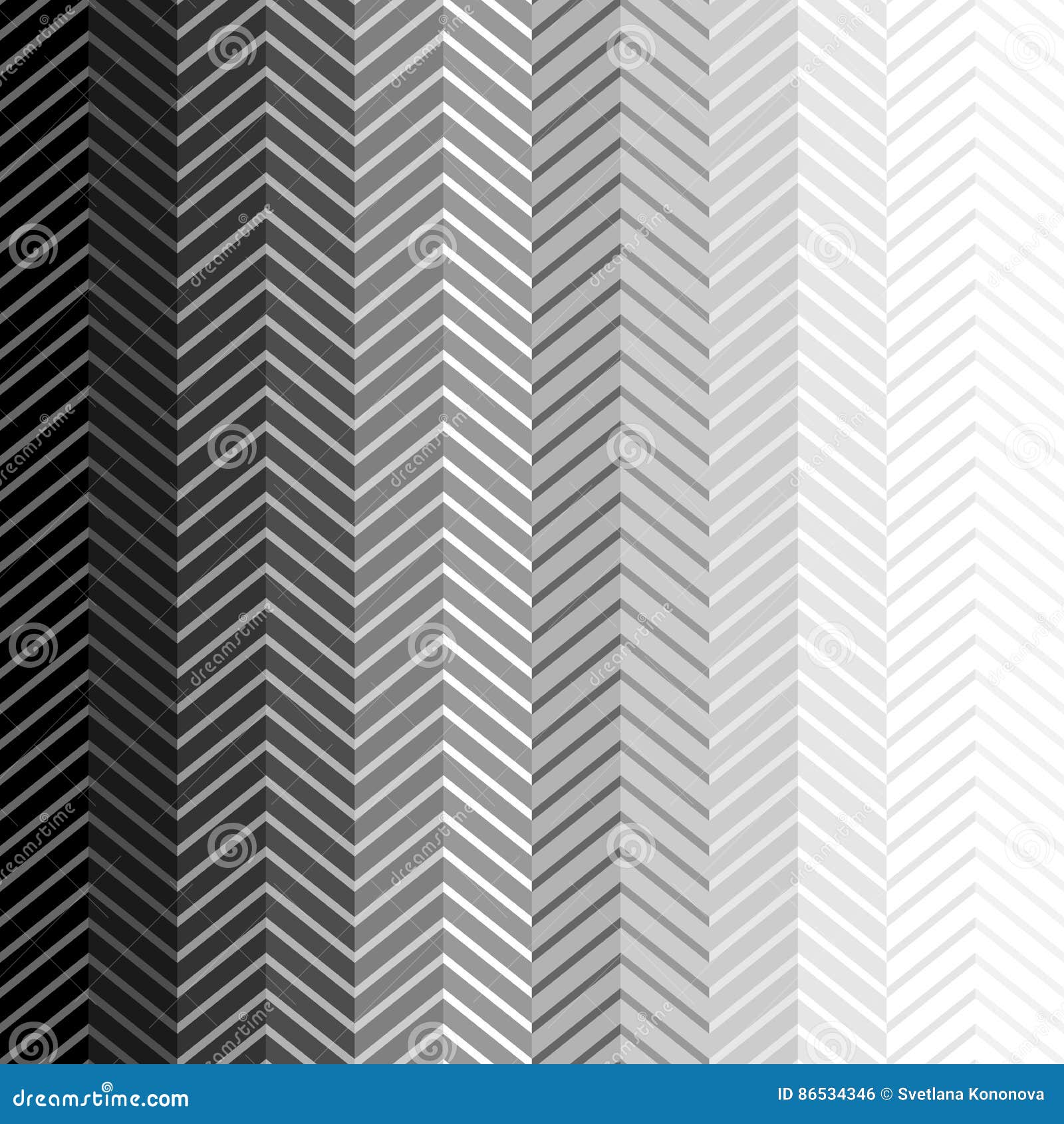 Seamless Chevron Pattern with Gradation Effect. Stock Vector ...