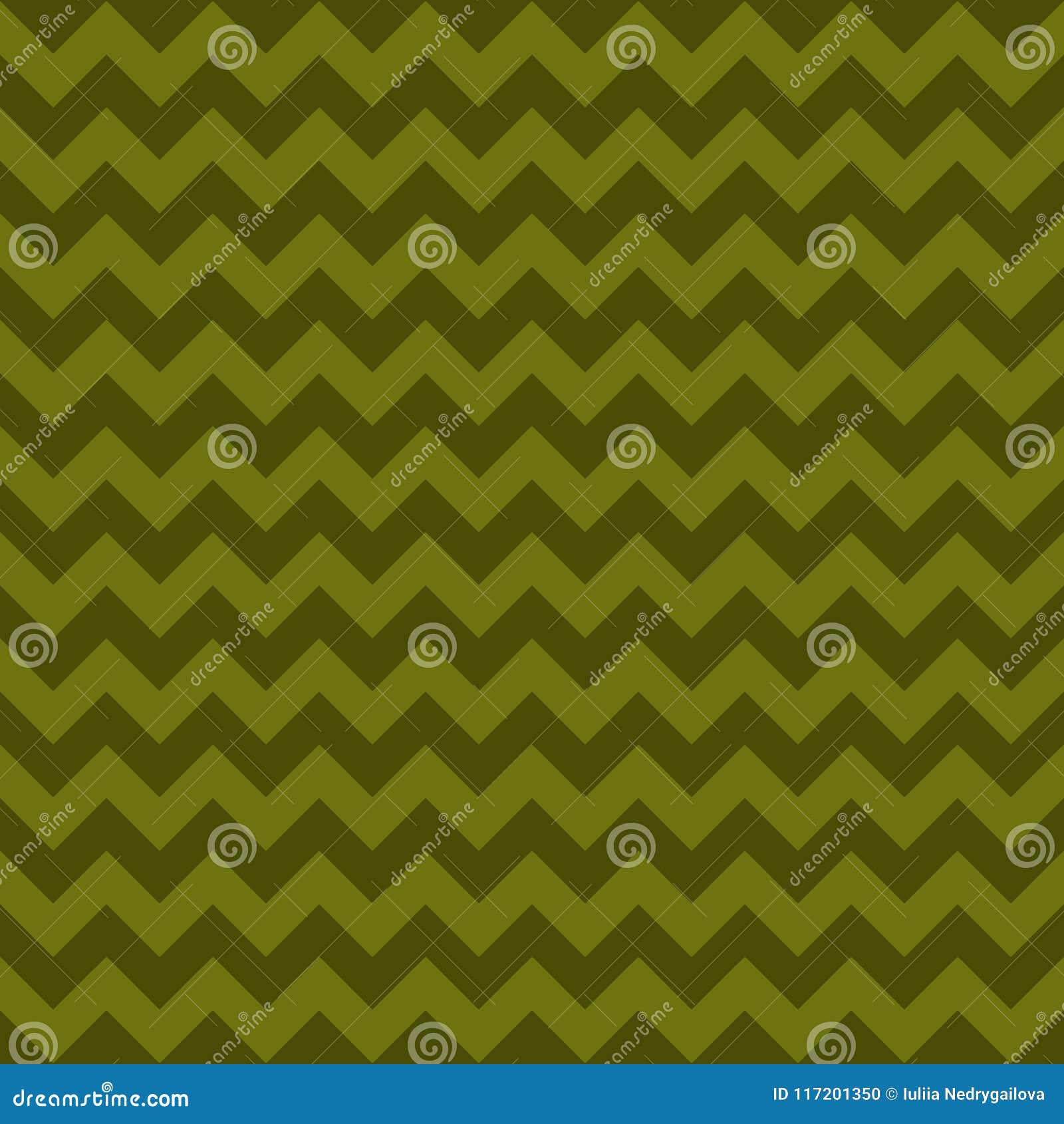 Seamless Chevron Pattern, Green Khaki Colors. Vector Stock Vector ...