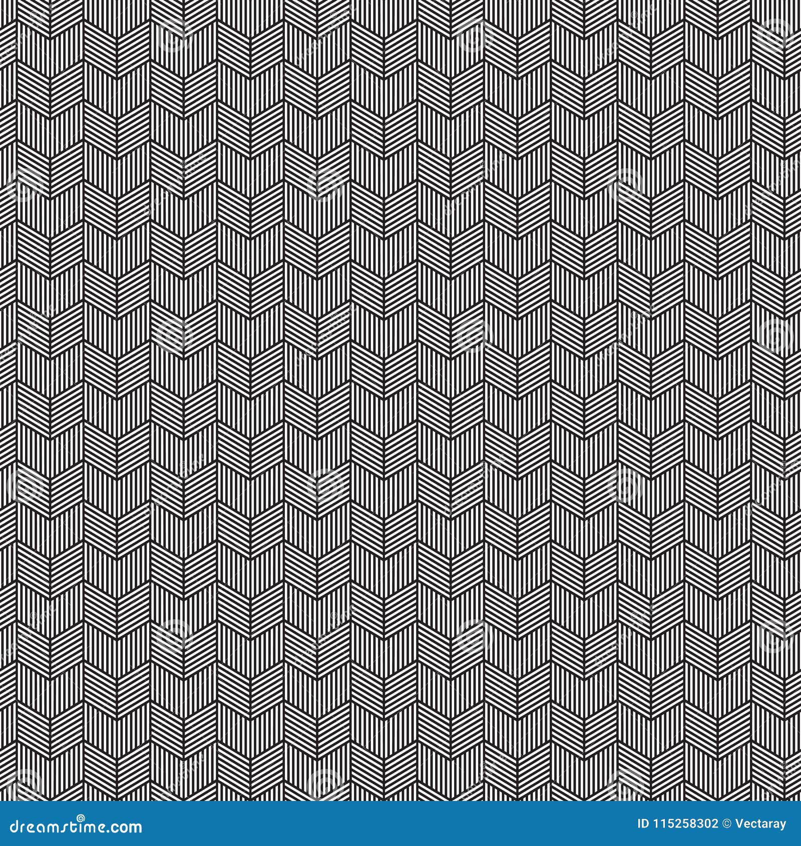 Seamless Chevron Pattern Texture, Etched with Parallel Line Shading ...