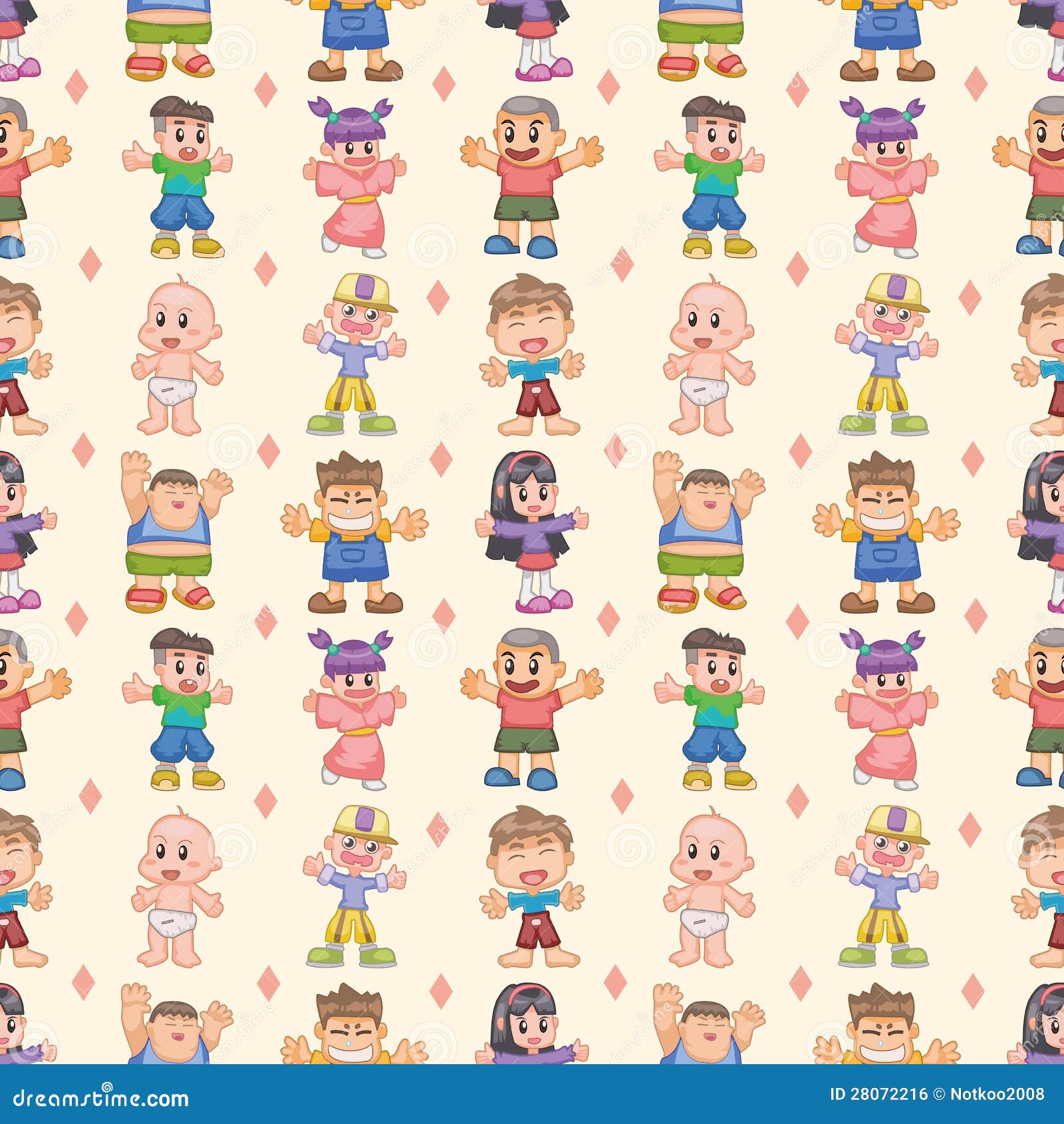 Seamless child pattern stock vector. Illustration of holiday - 28072216