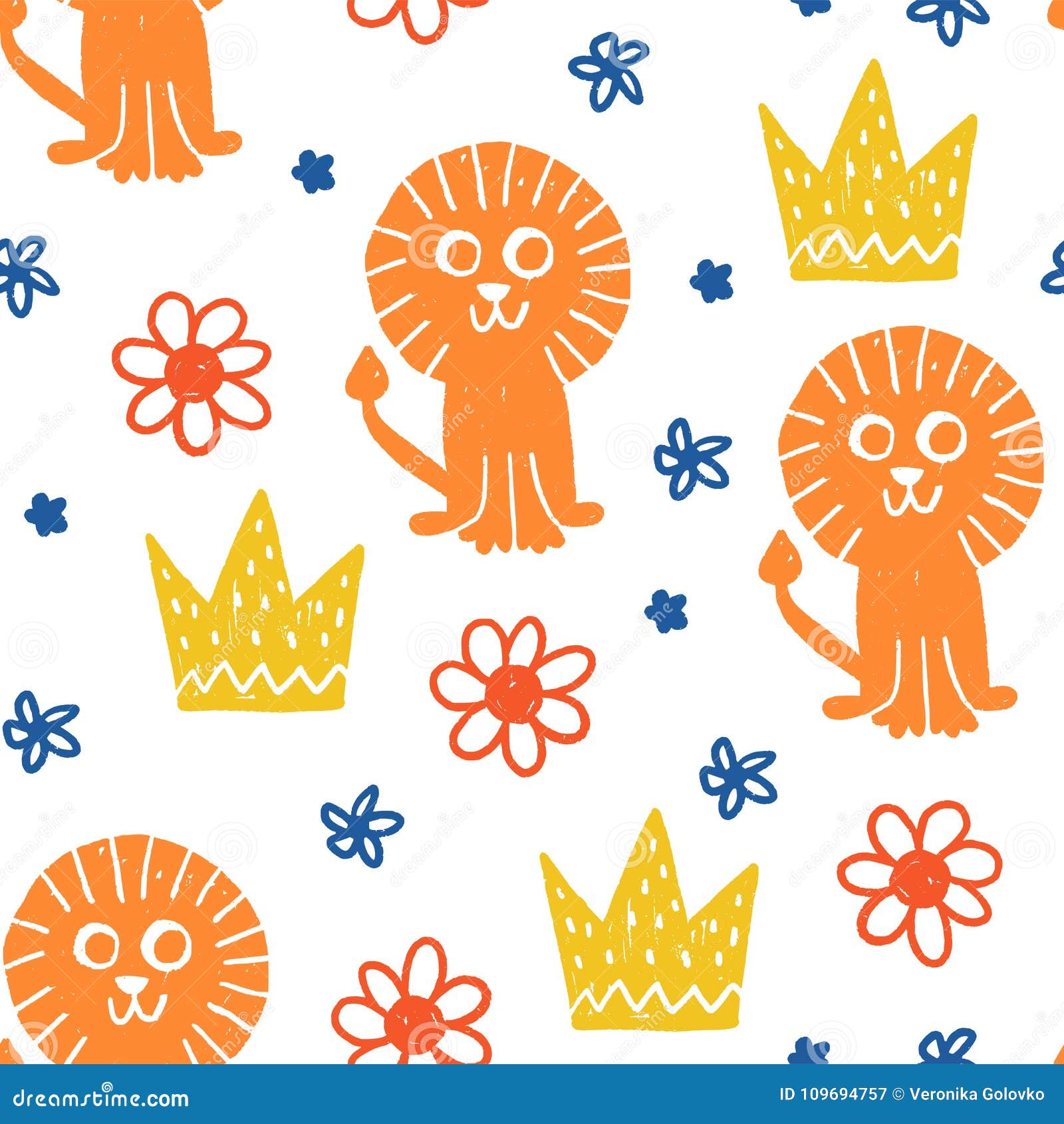 Vector kids pattern stock vector. Illustration of childish - 109694757