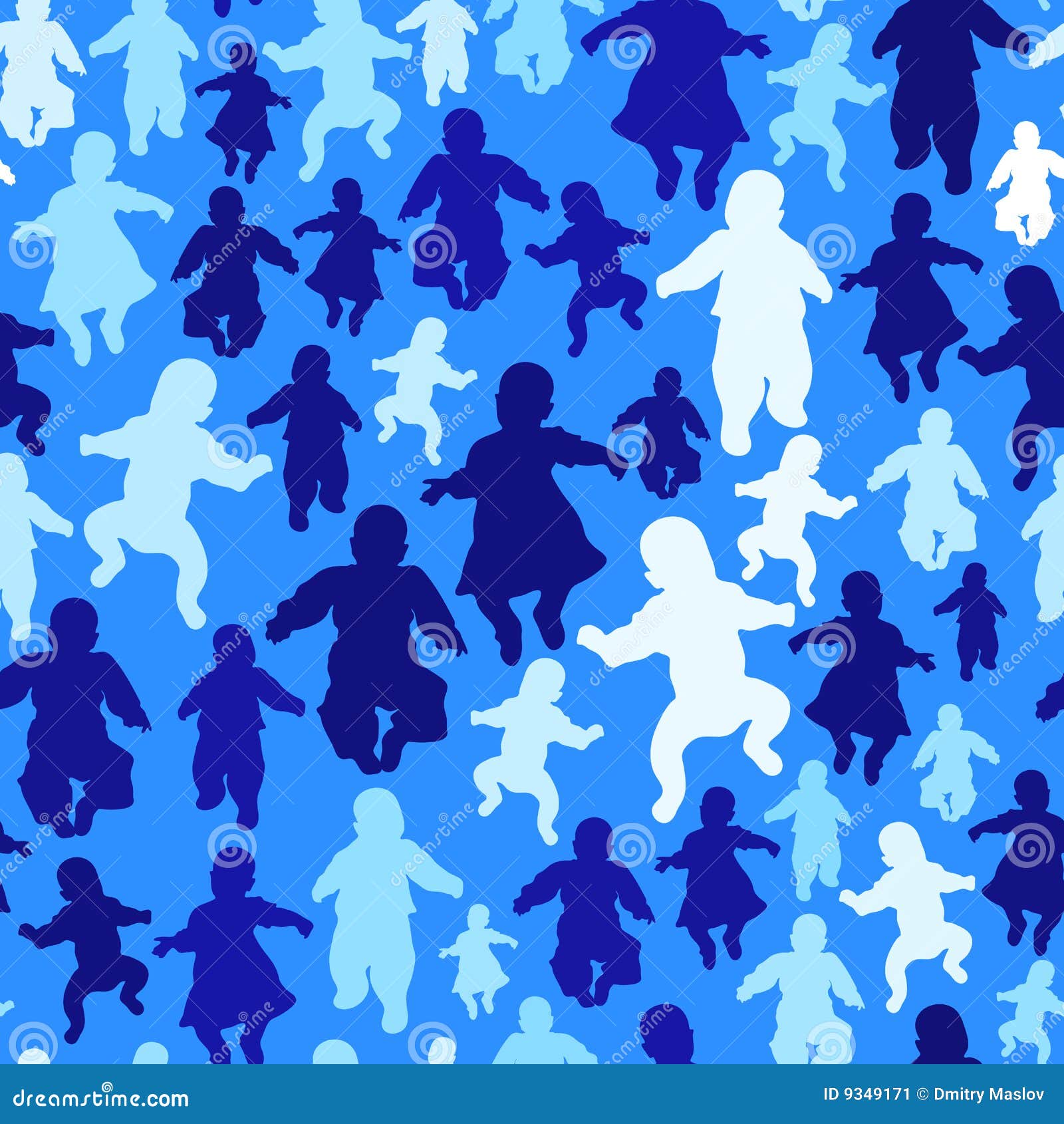 Seamless Children Pattern stock vector. Illustration of outline - 9349171