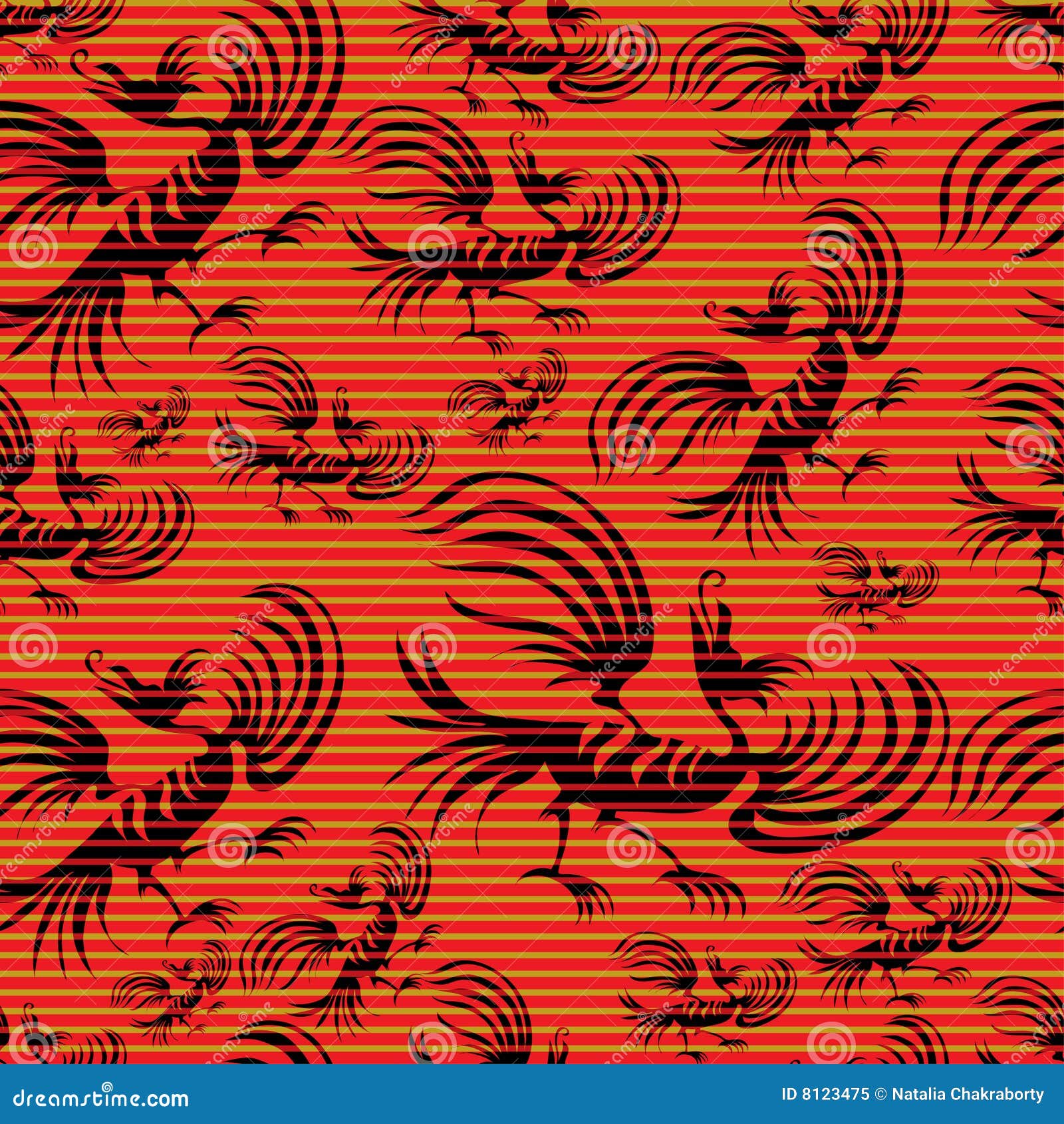 Seamless Chinese Lantern Texture Vector Illustration | CartoonDealer ...