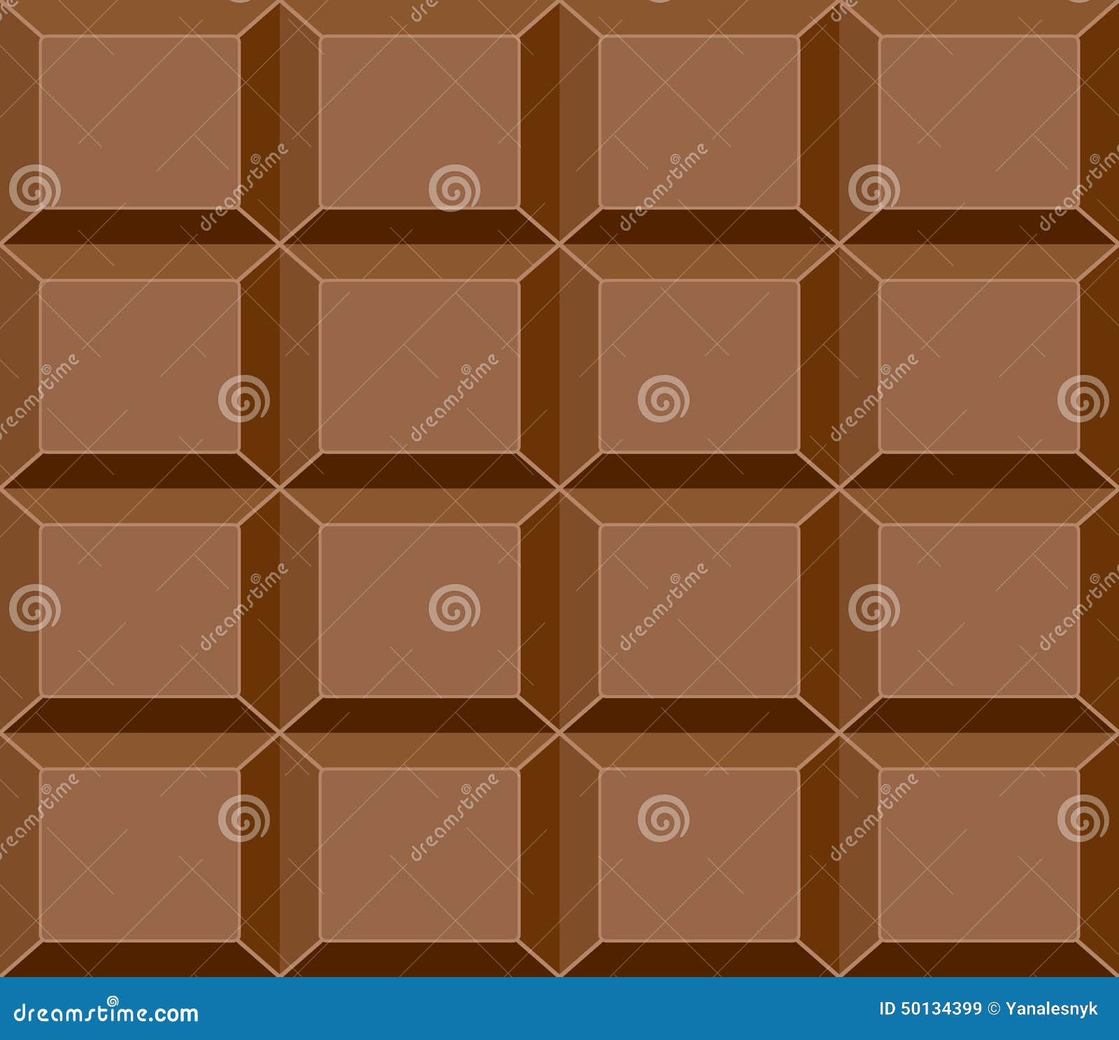 Seamless Chocolate Bar Pattern, Vector Stock Vector - Illustration of ...