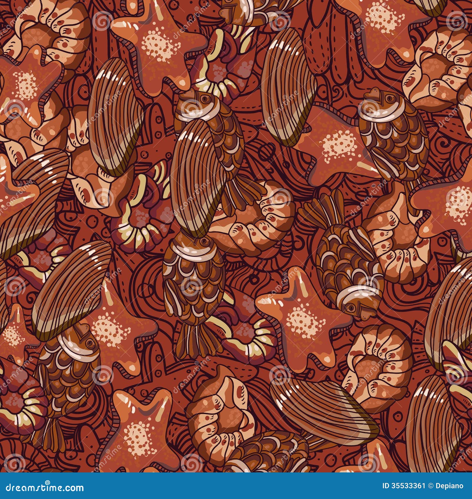 Chocolate Box And Die-cut Pattern. Vector Illustration | CartoonDealer ...