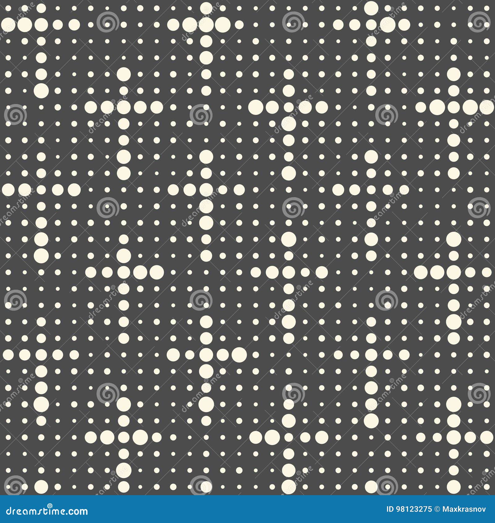 Seamless Christian Cross Background. Vector Circle Pattern ...