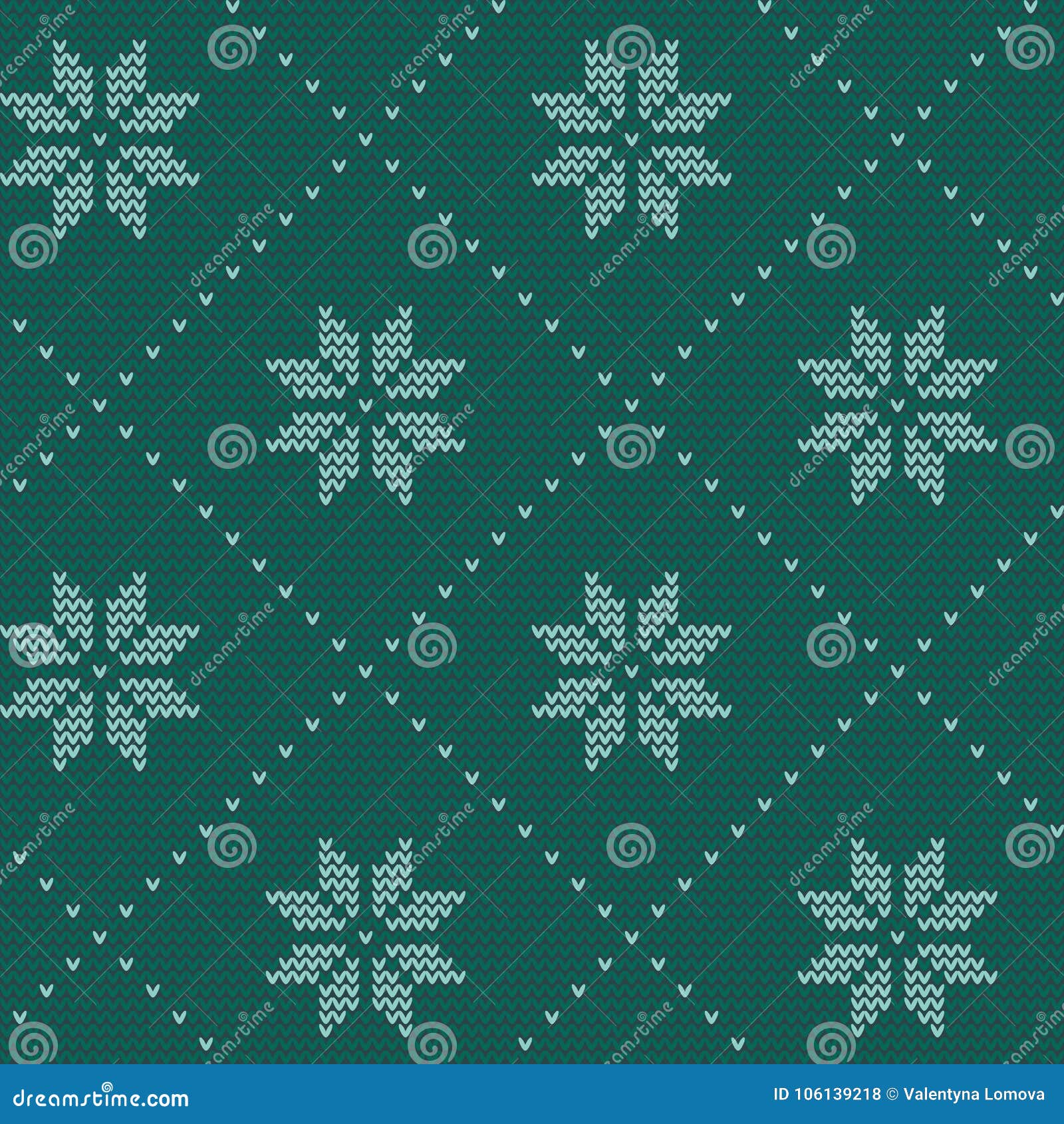 Seamless Christmas Nordic Knitting Vector Pattern with Selburose and ...
