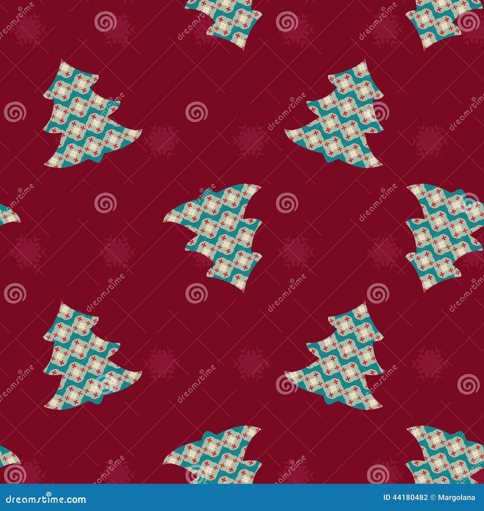 Seamless Christmas Pattern - Illustration Stock Vector - Illustration ...