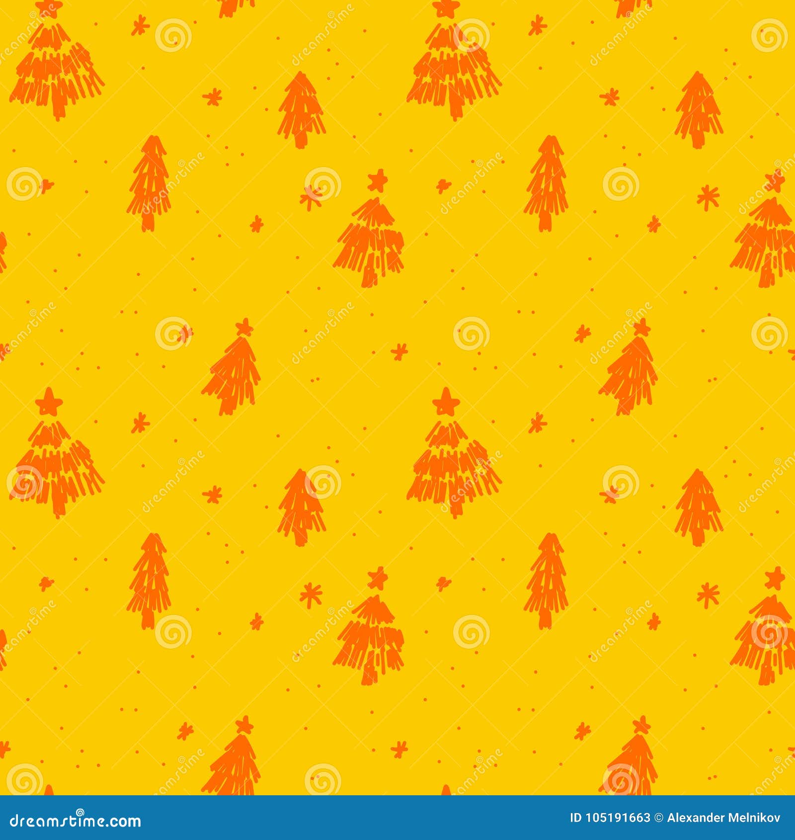 Seamless Christmas Pattern Sketches of Natural Elements Stock Vector ...