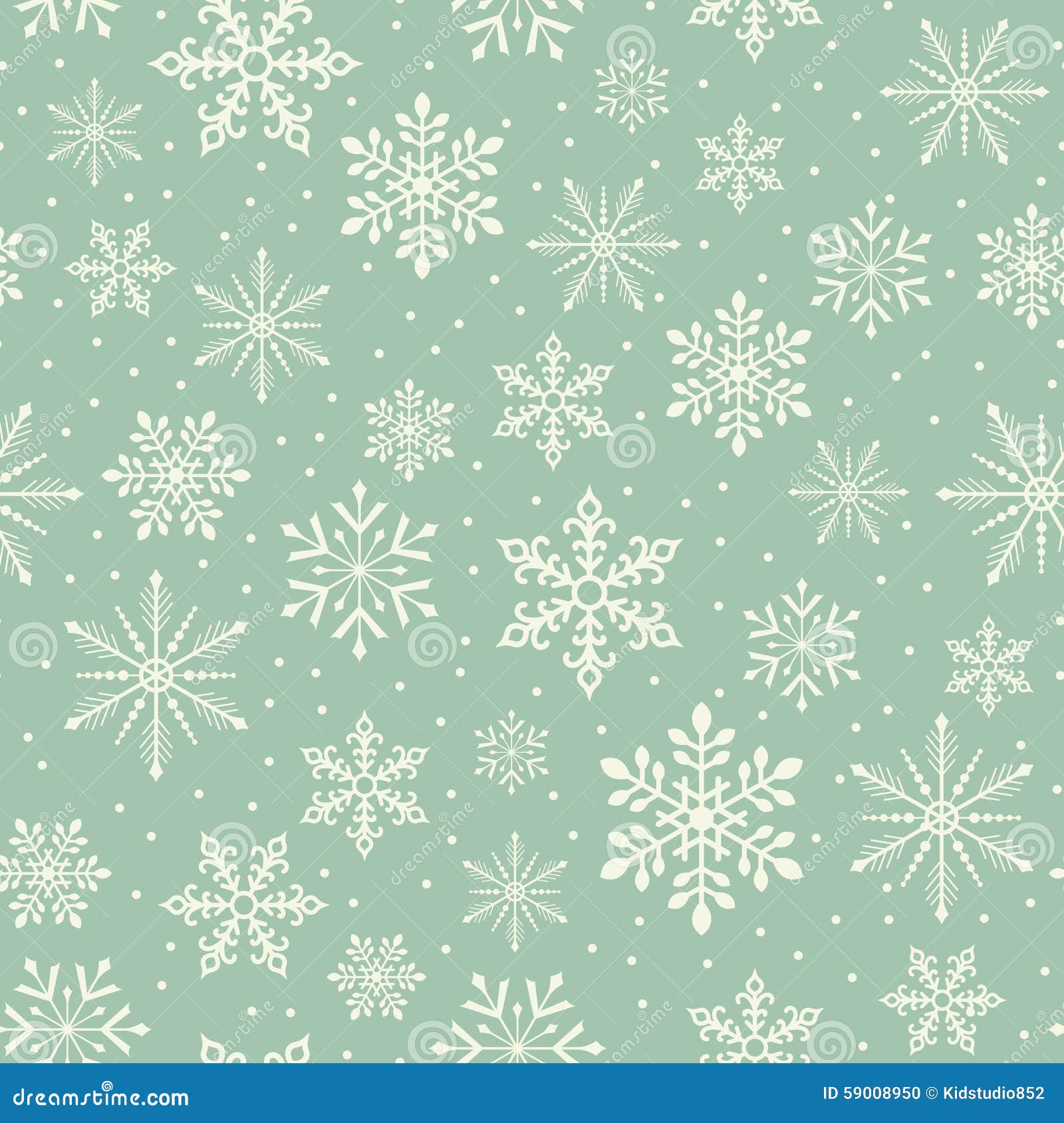 Seamless Snowflake Pattern Background Stock Illustrations – 103,817 ...