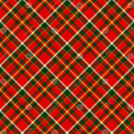 Seamless Christmas Tartan Pattern Stock Vector - Illustration of ...