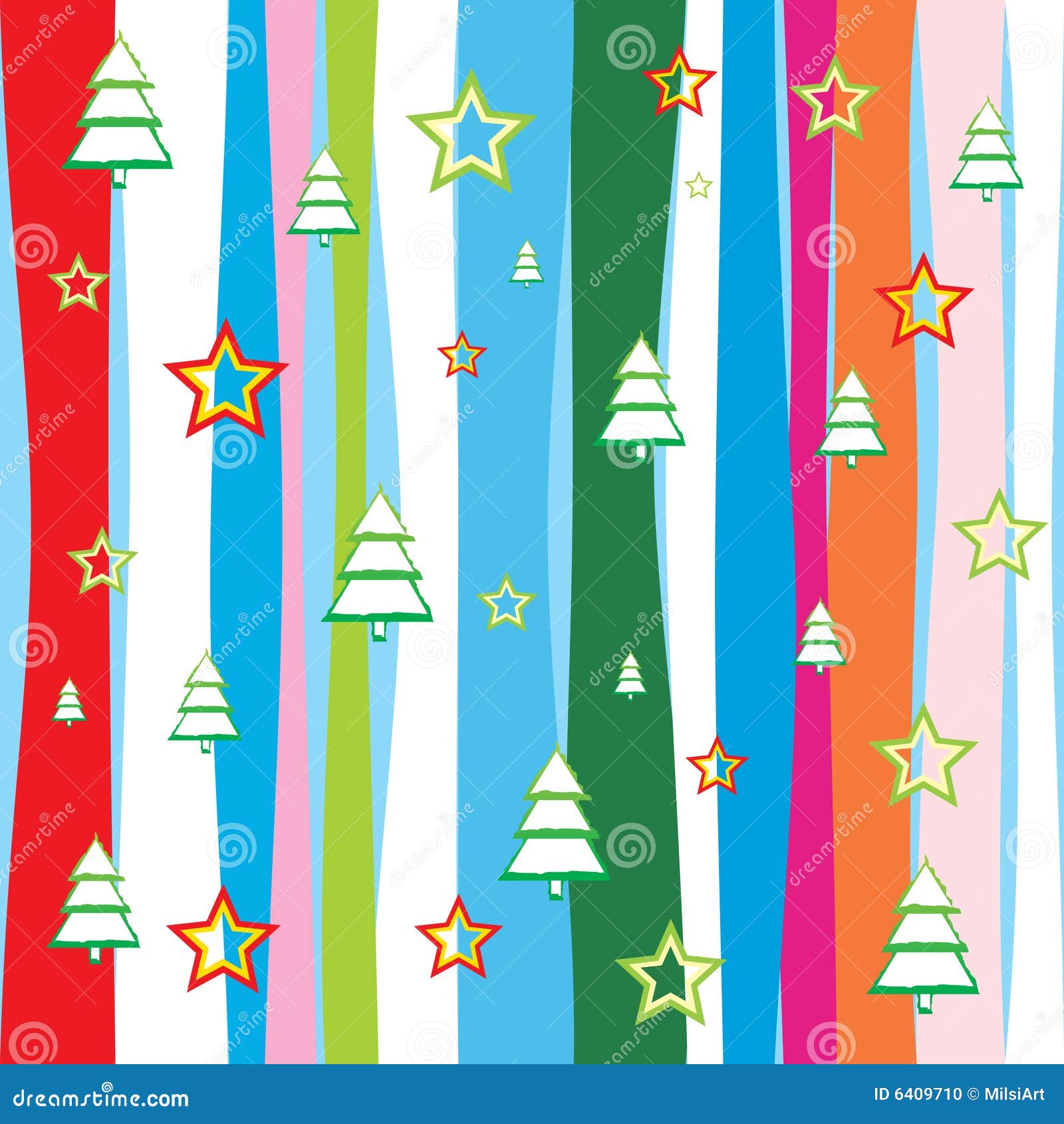 Seamless Christmas Wallpaper Stock Vector - Illustration of decorative ...