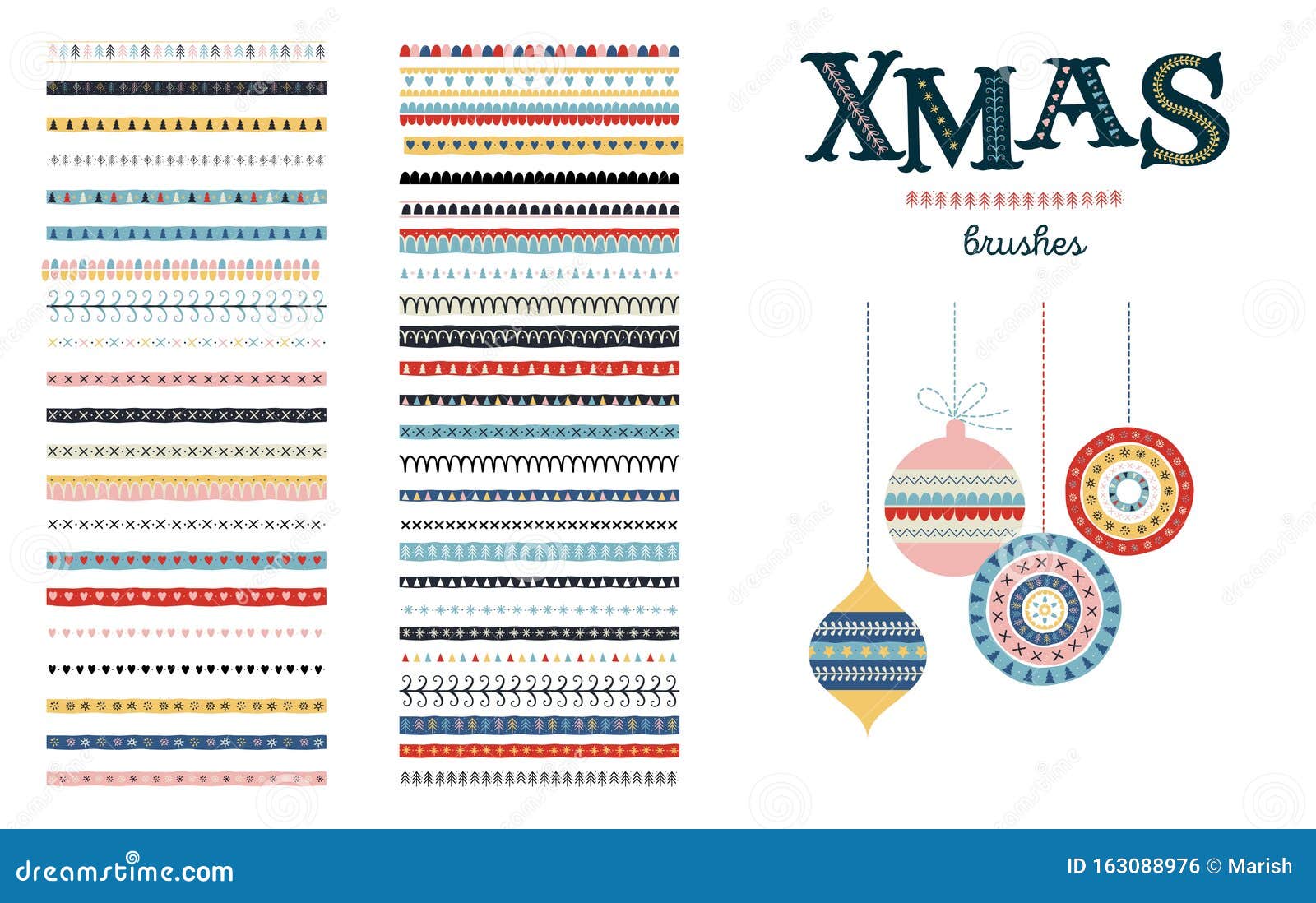 Illustrator Christmas Brushes Stock Illustrations – 13 Illustrator ...