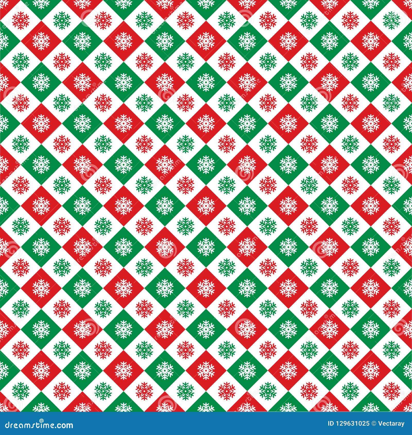 Seamless Christmas Wrapping Paper Pattern. Stock Illustration ...