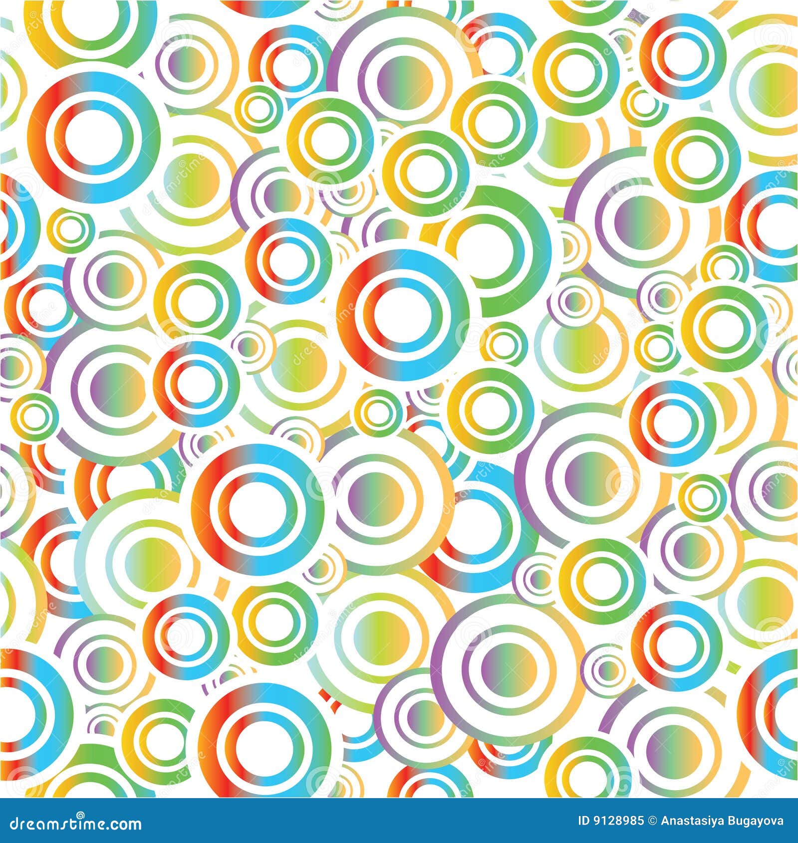 Seamless circle stock vector. Illustration of retro, round - 9128985