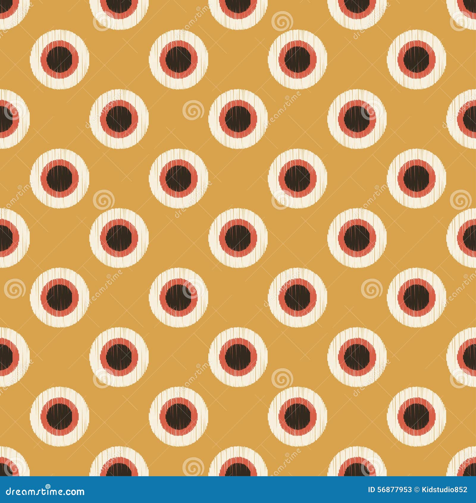 Seamless Circle Dots Textured Pattern Stock Vector - Illustration of ...