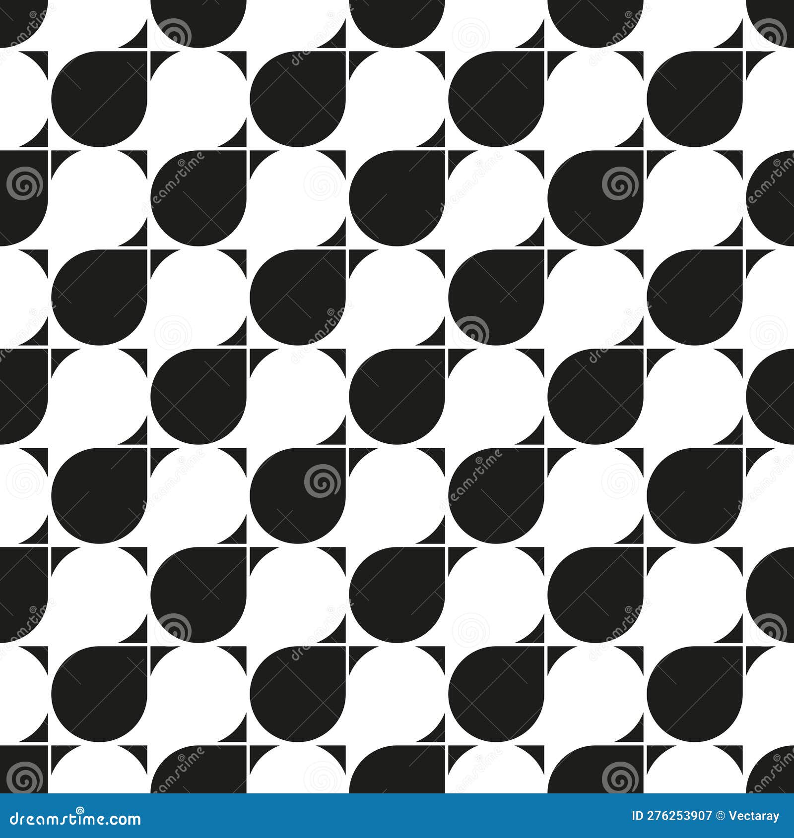 Seamless Circle Intersect Pattern Abstract Geometric Background Stock ...