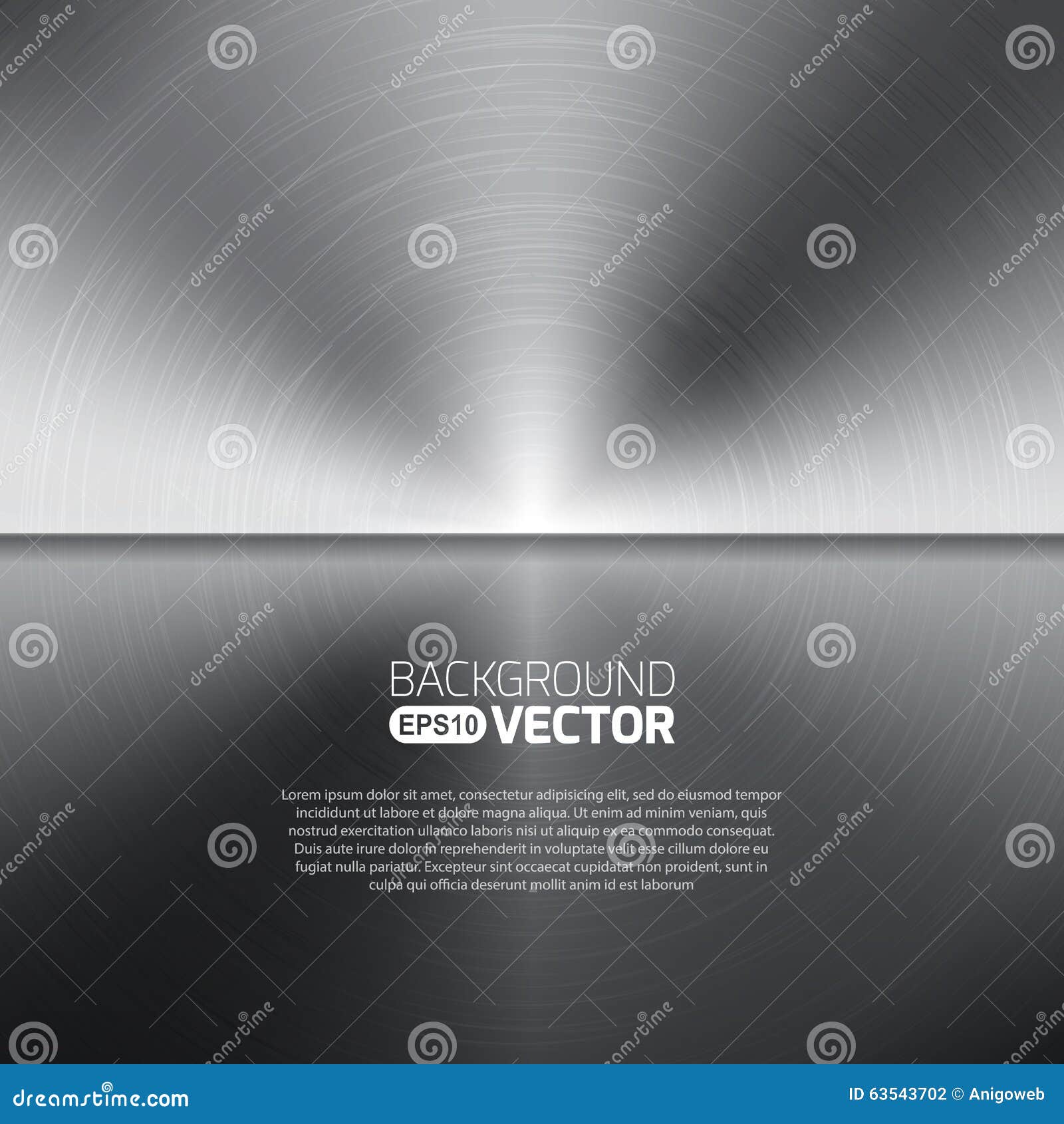 Seamless Circle Metal Texture Background. Vector Stock Vector ...