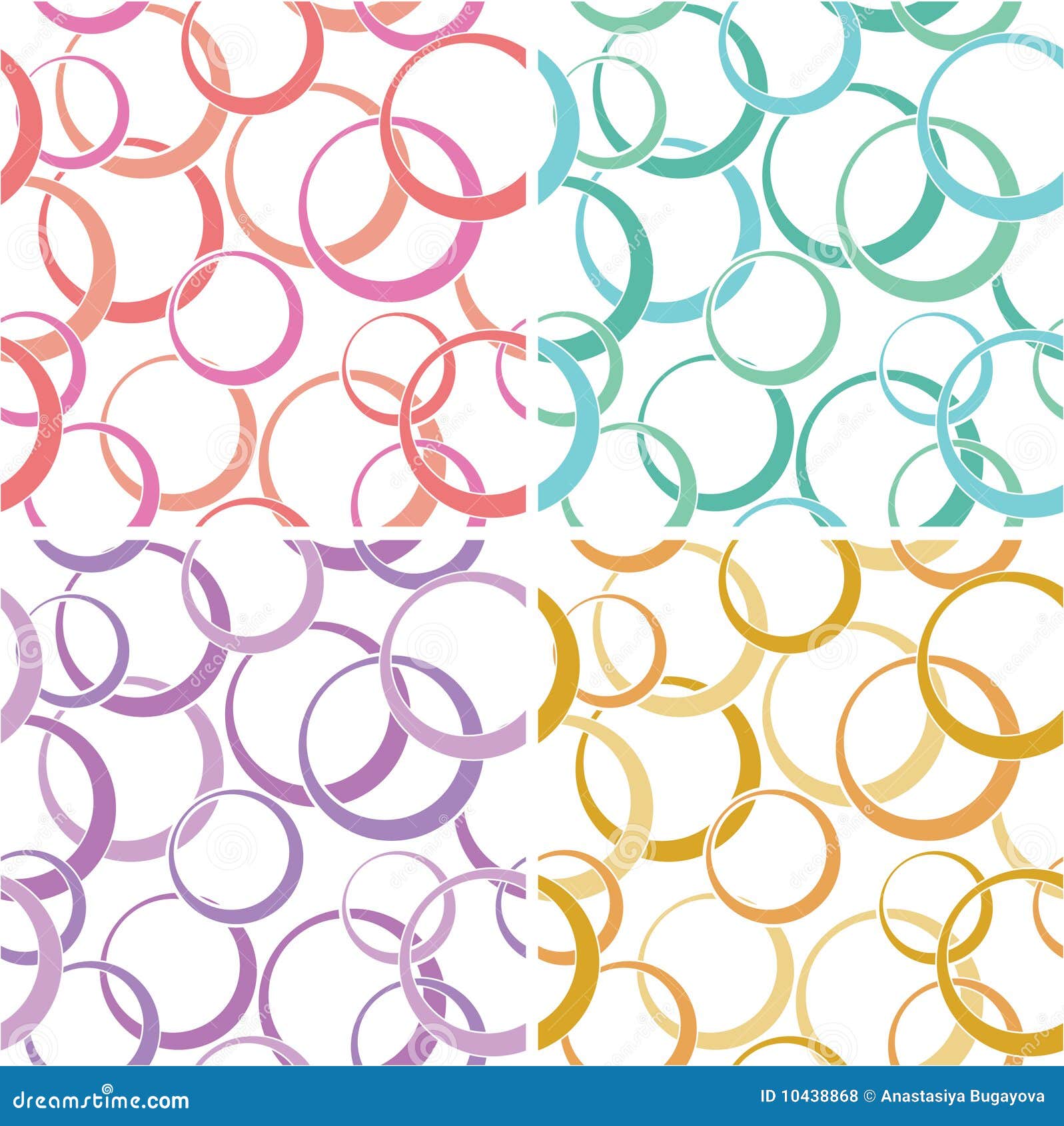 Seamless circle pattern stock vector. Illustration of ring - 10438868