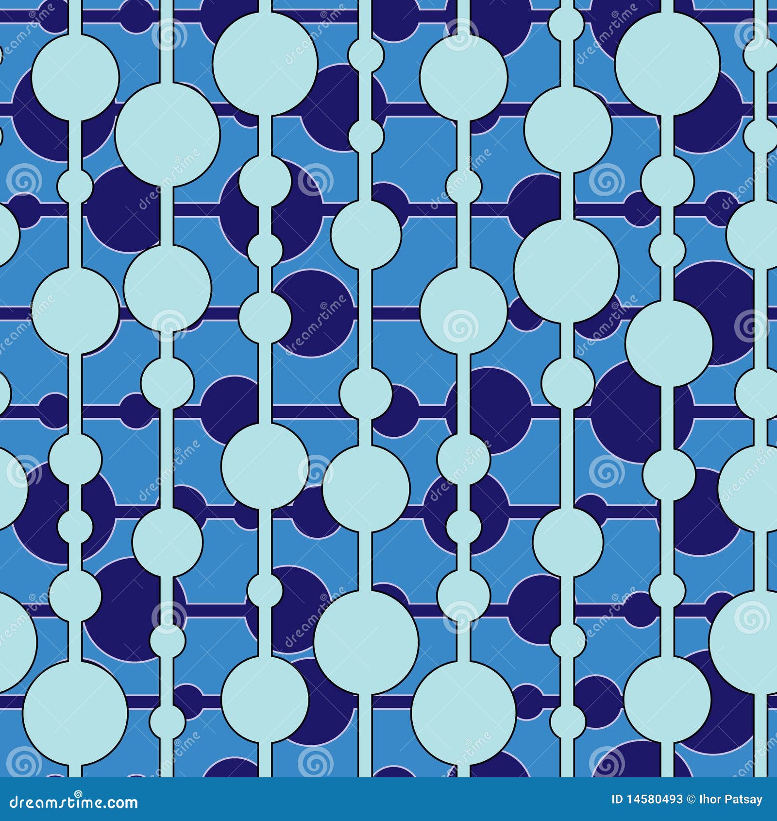 Seamless circle pattern stock vector. Illustration of colored - 14580493