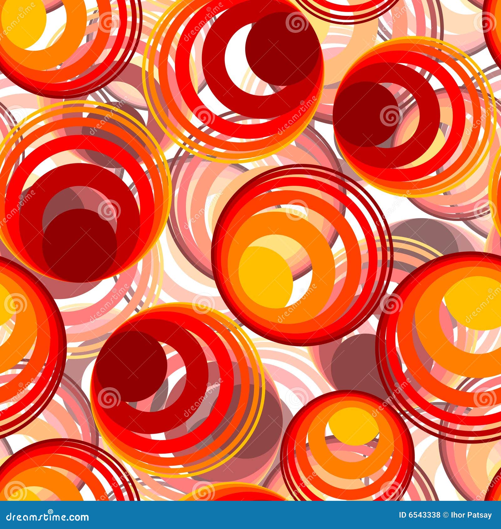 Seamless circle pattern stock vector. Illustration of white - 6543338